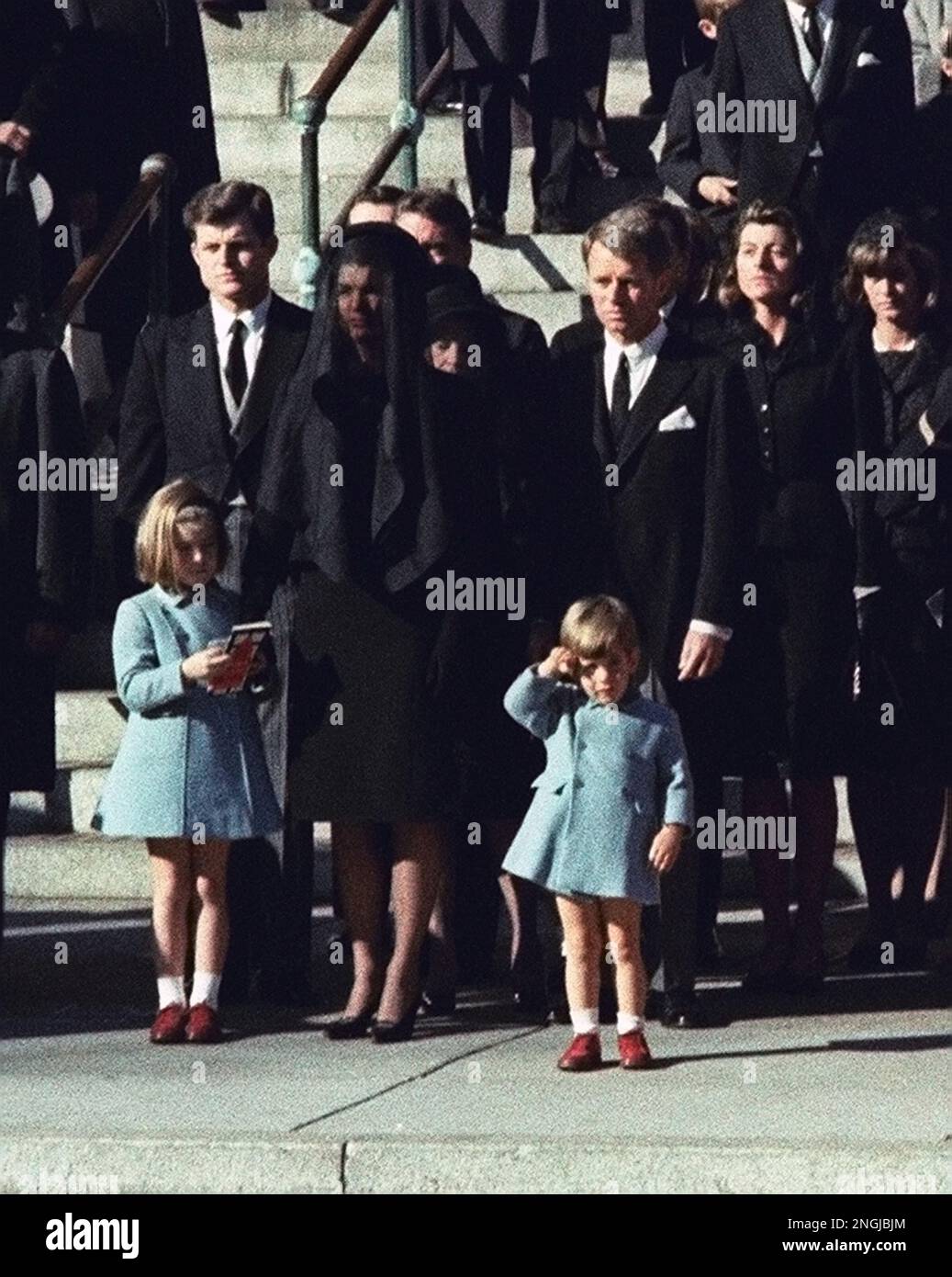Three-year-old John F. Kennedy Jr. salutes his father's casket in ...