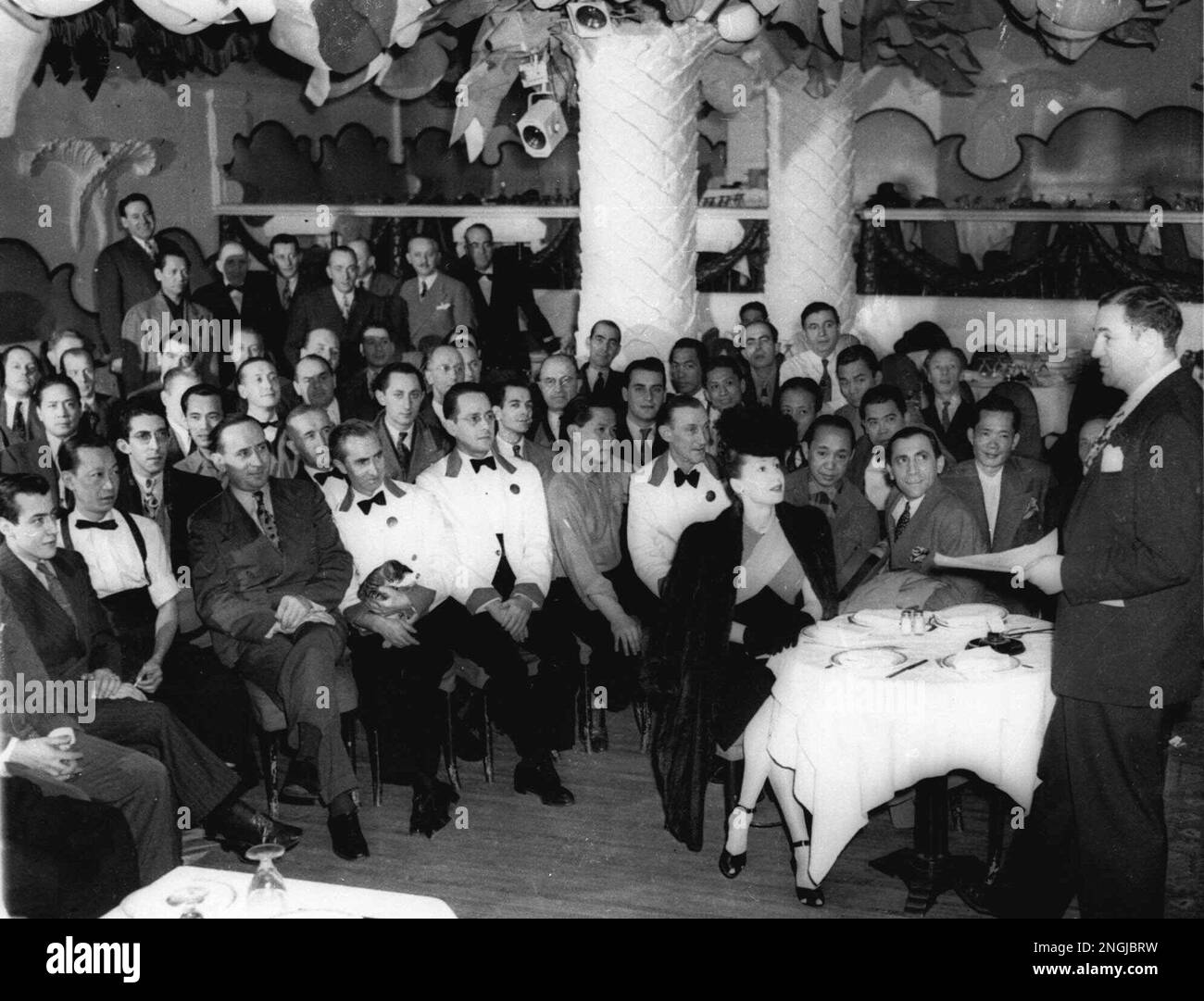 General manager Jack Entratter, right, of the Copacabana night club in ...