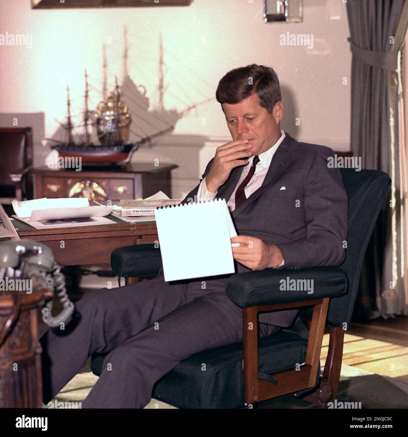 President John F. Kennedy, who will celebrate his first year in office ...