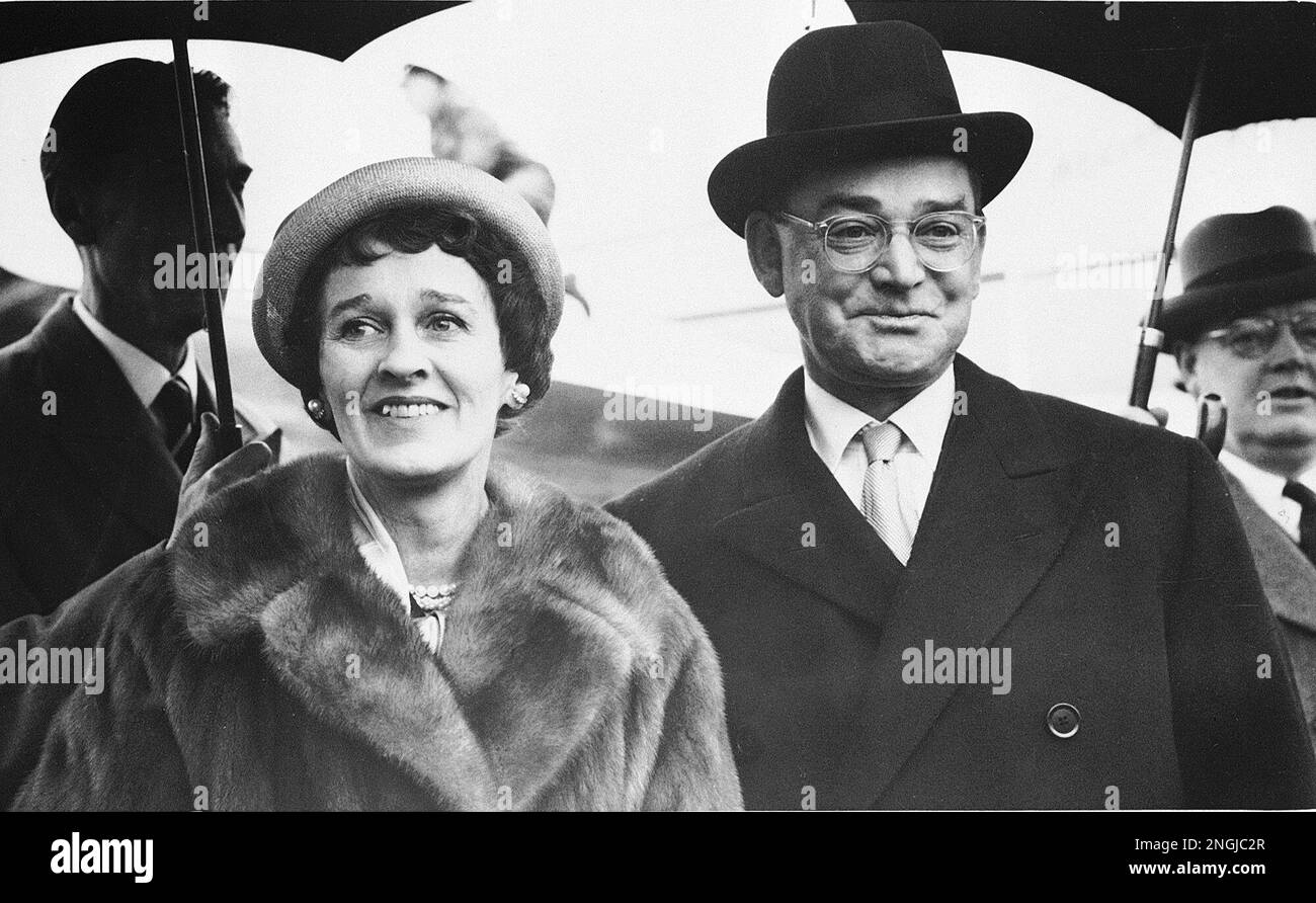 U.S. Ambassador to the Court of St. James, John Hay Whitney, arrives in ...