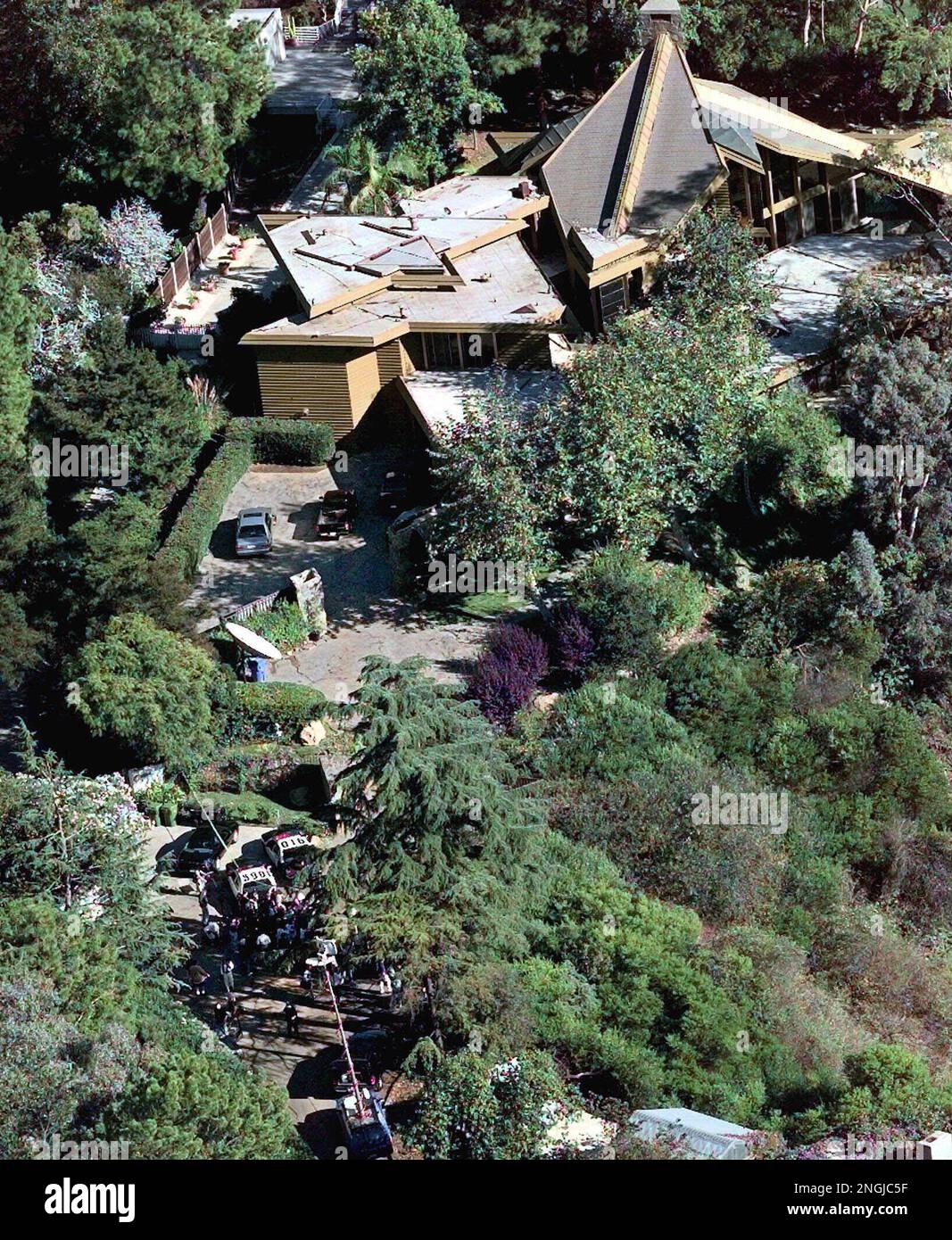 The mountaintop of home of former basketball star Wilt Chamberlain is ...