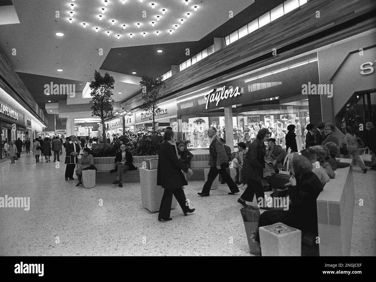 Shoppers can visit both large department stores and smaller stores at ...