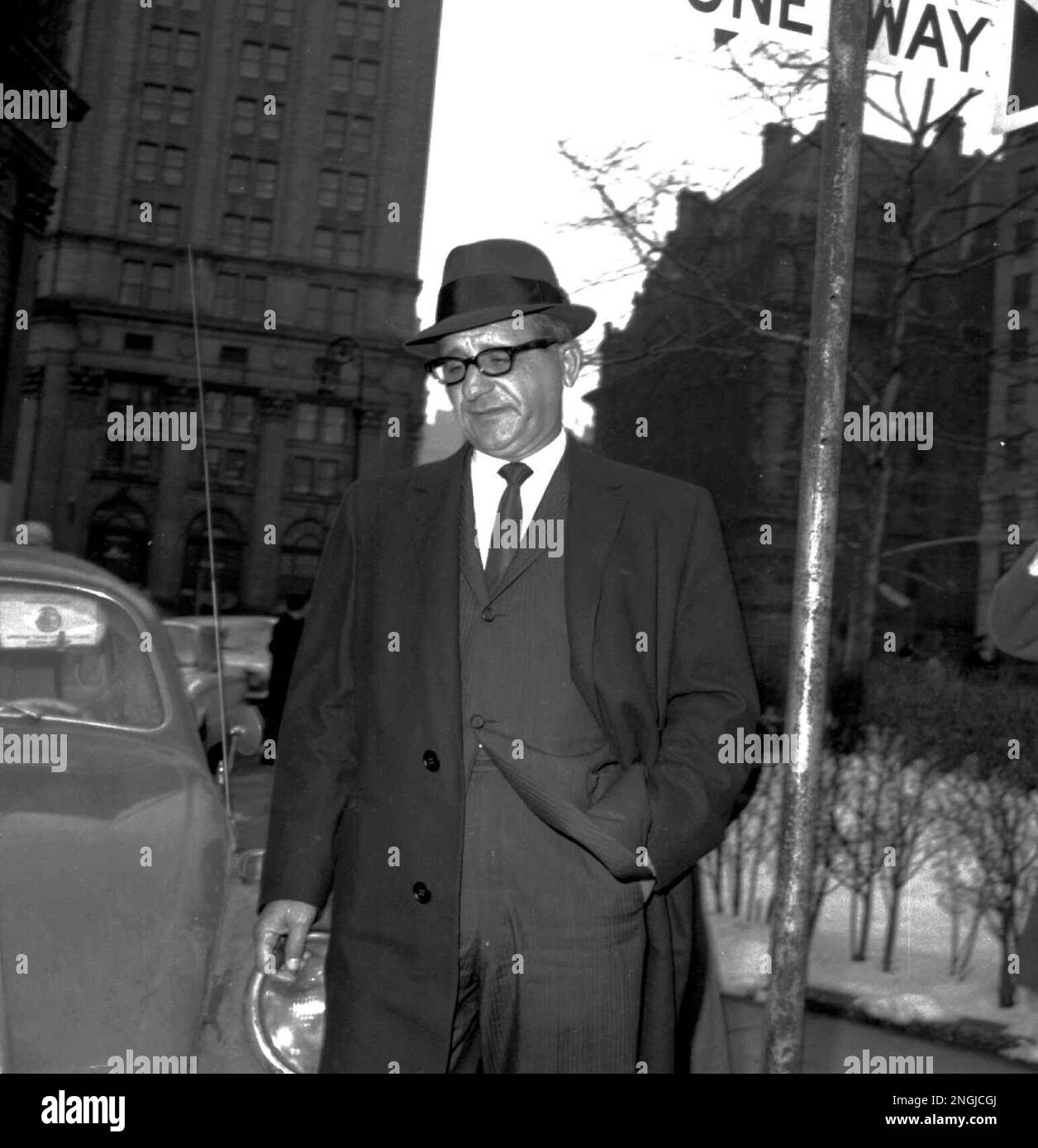 Sam Giancana is shown in June 1974 as he entered the federal building ...