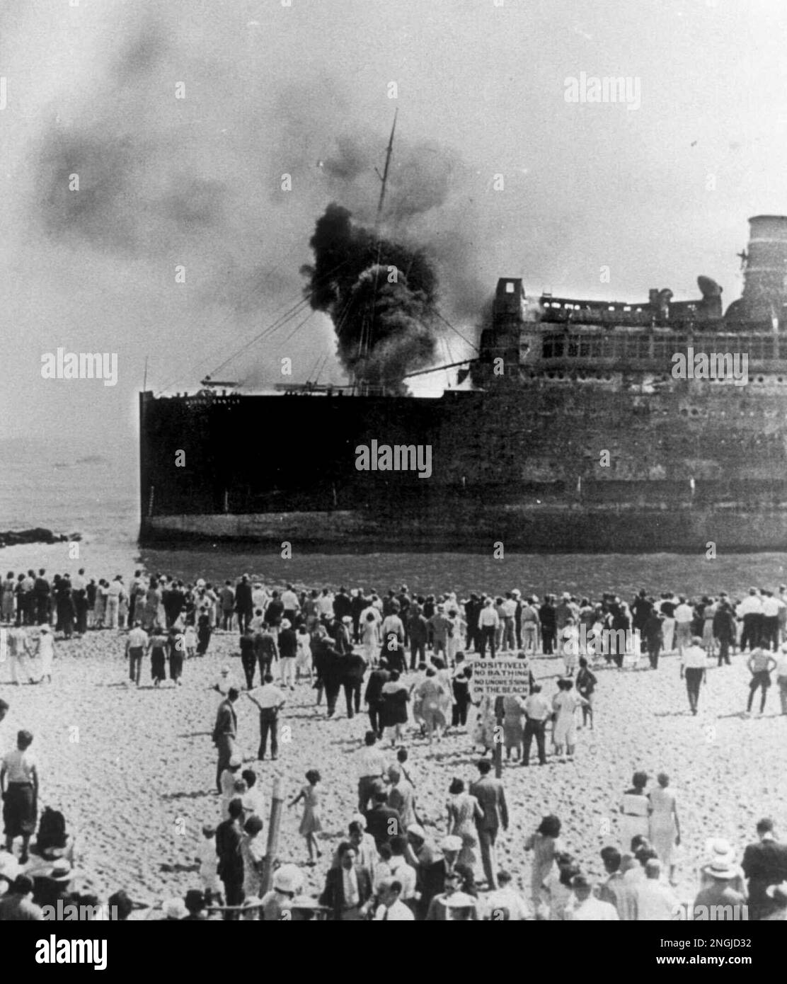 On September 8, 1934 the U.S. steamship Morro Castle caught fire off ...