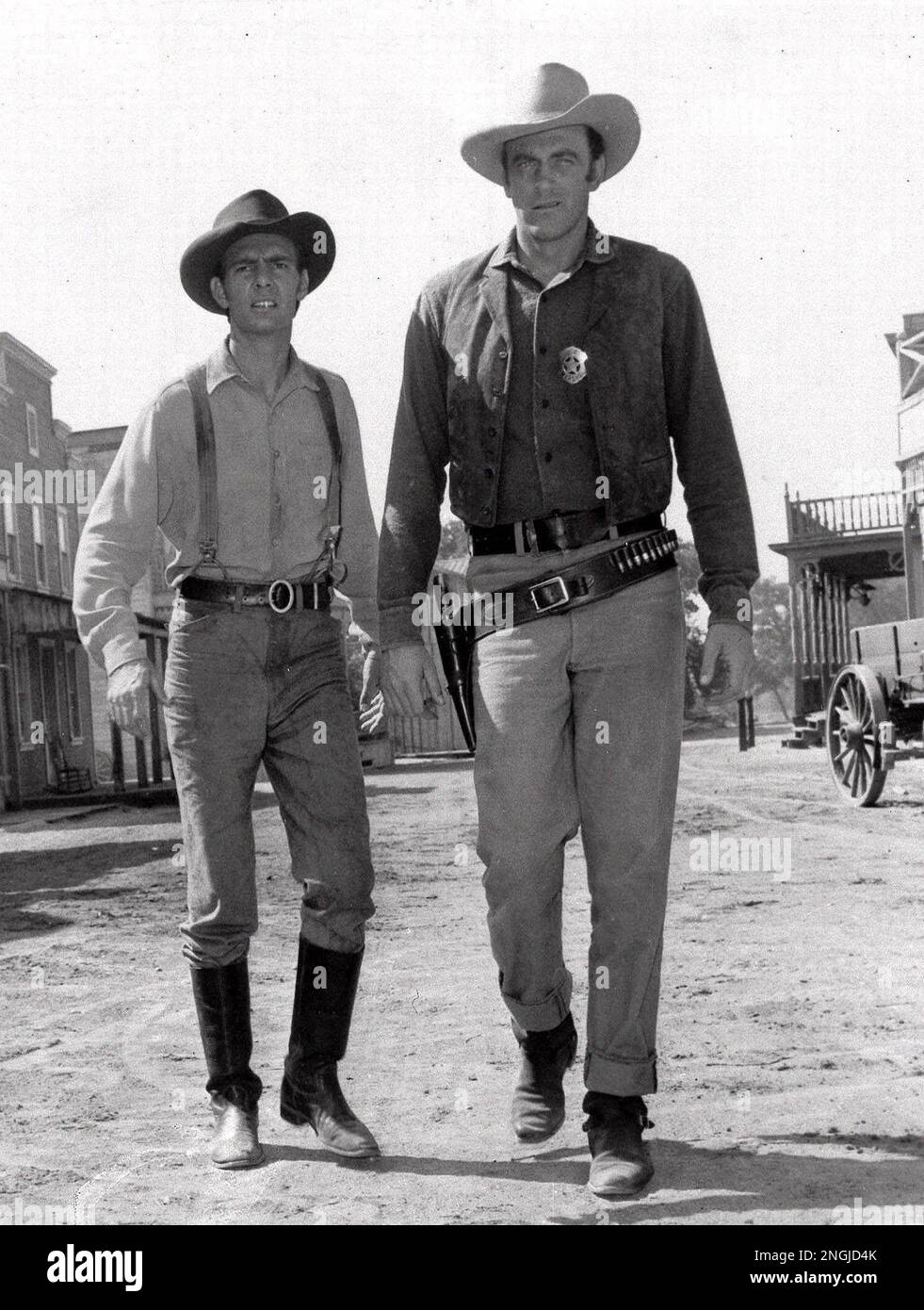 Marshall Matt Dillon, right, played by James Arness, and his deputy ...