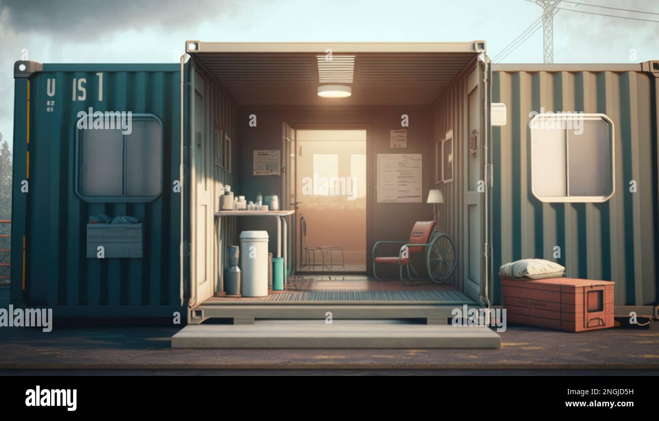 Shipping container hospital hi-res stock photography and images - Alamy