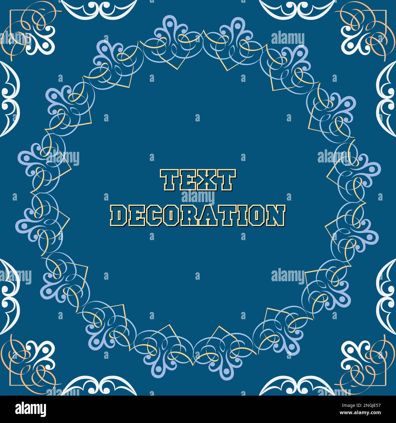 Beautiful, vintage, decorative frame for the text of invitations ...