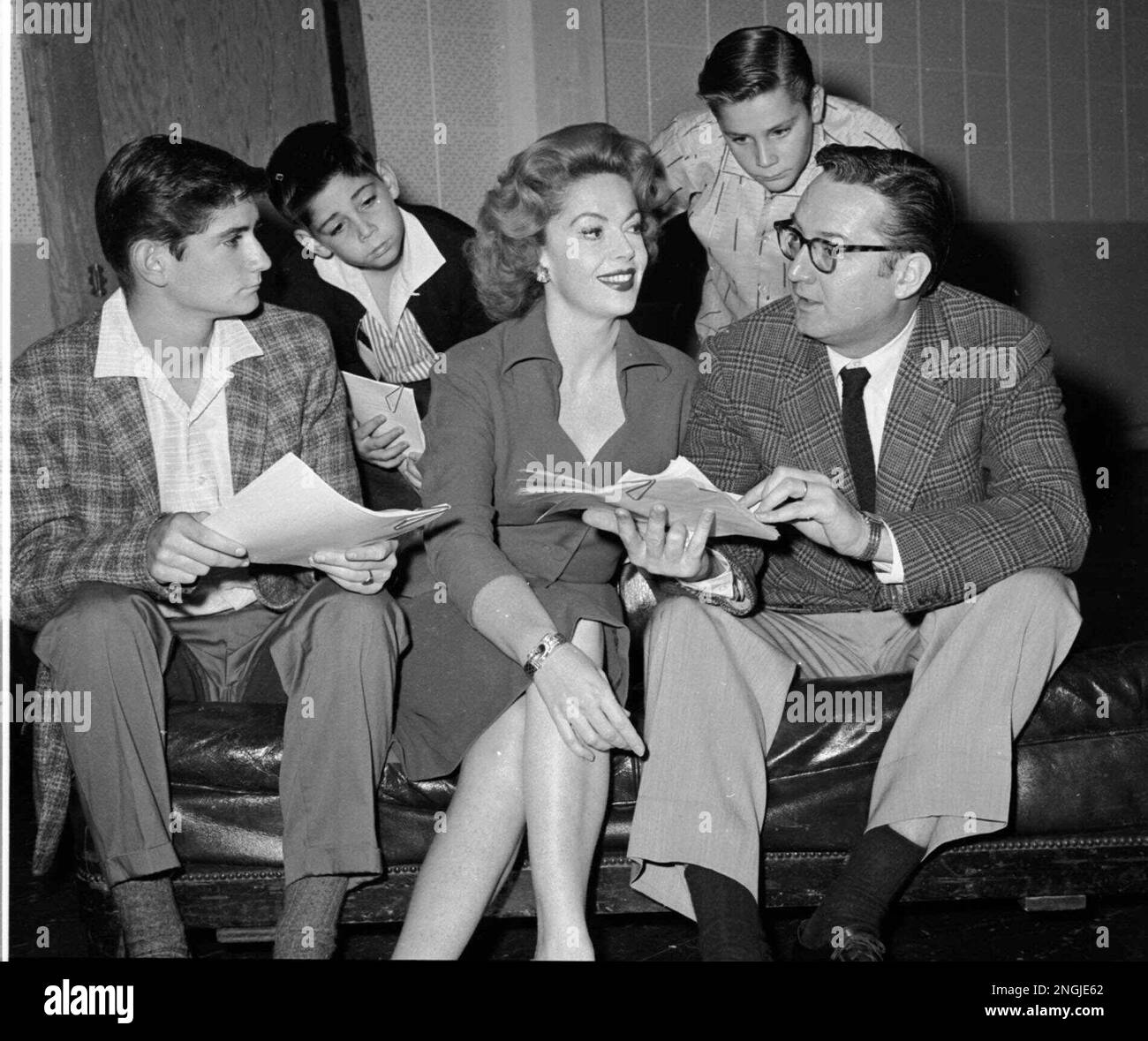 Steve Allen, his wife, Jayne Meadows, and his three sons, rehearse for ...