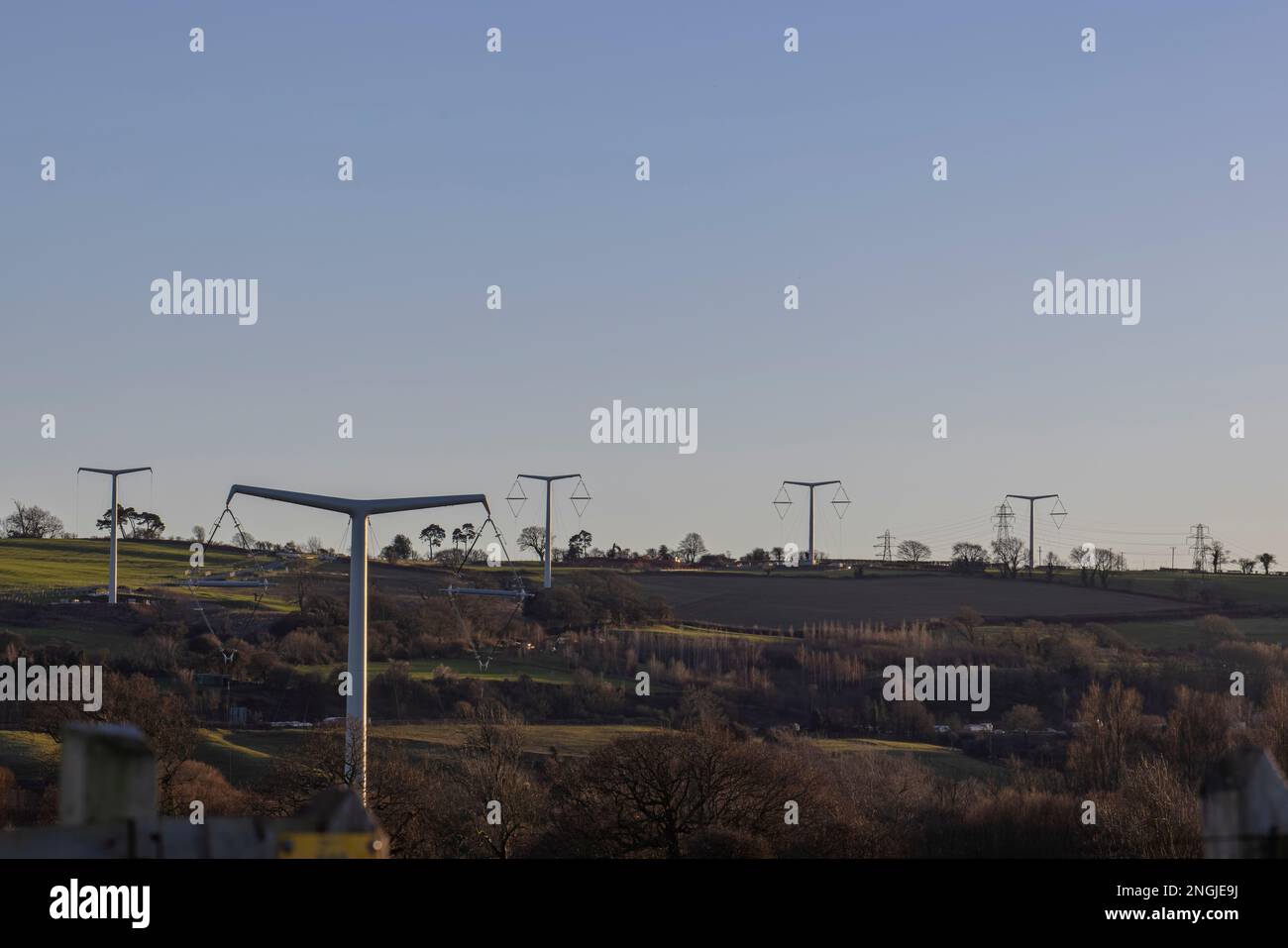 National grid t pylons hi-res stock photography and images - Alamy