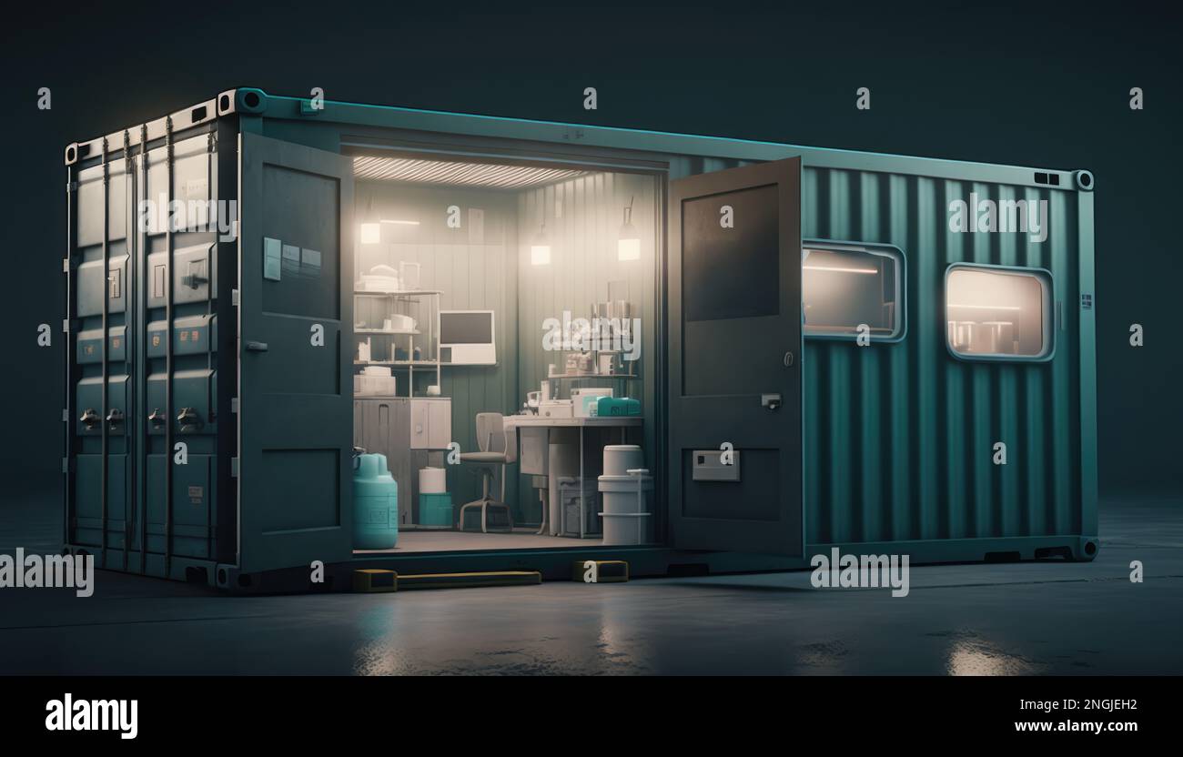 Shipping container hospital hi-res stock photography and images - Alamy