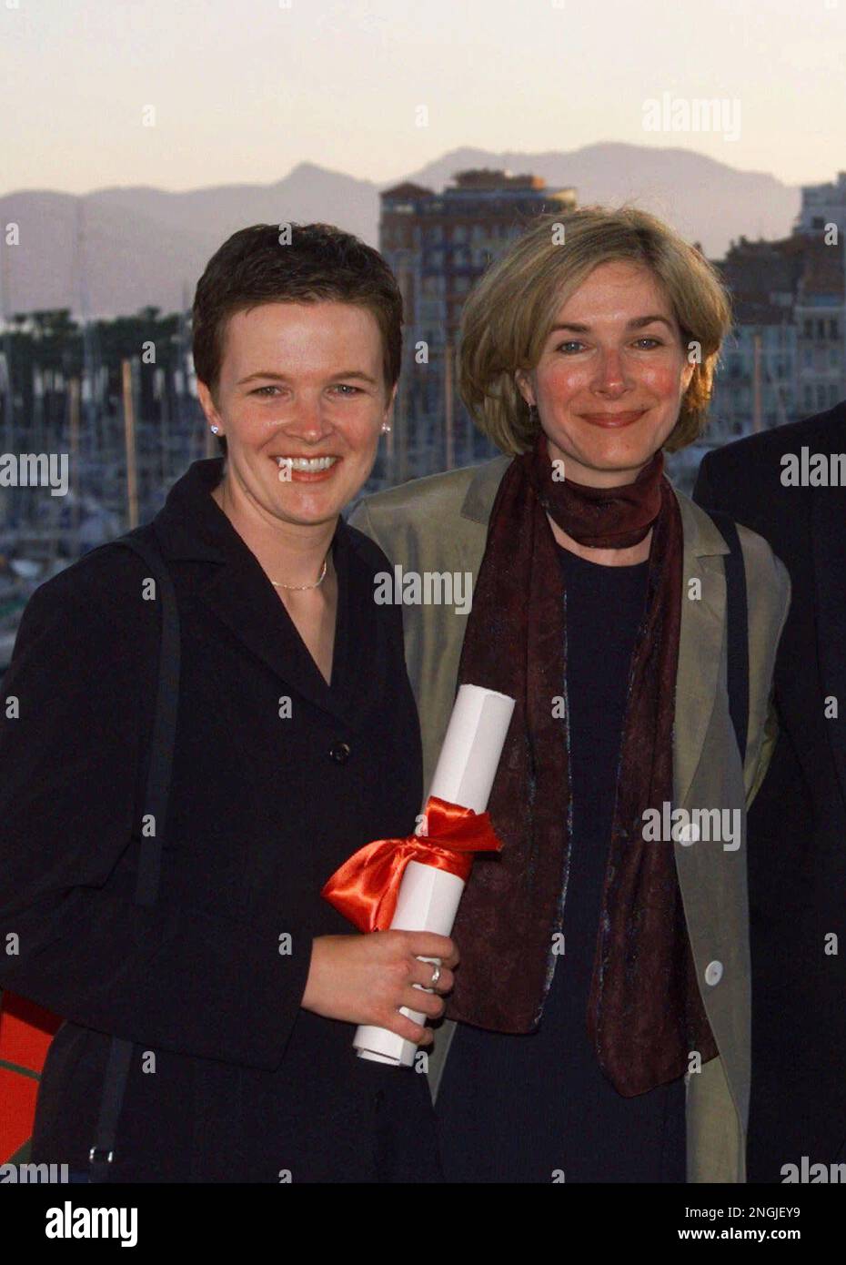 Canadian directors Amanda Forbis, left, and Wendy Tilby, right, pose ...