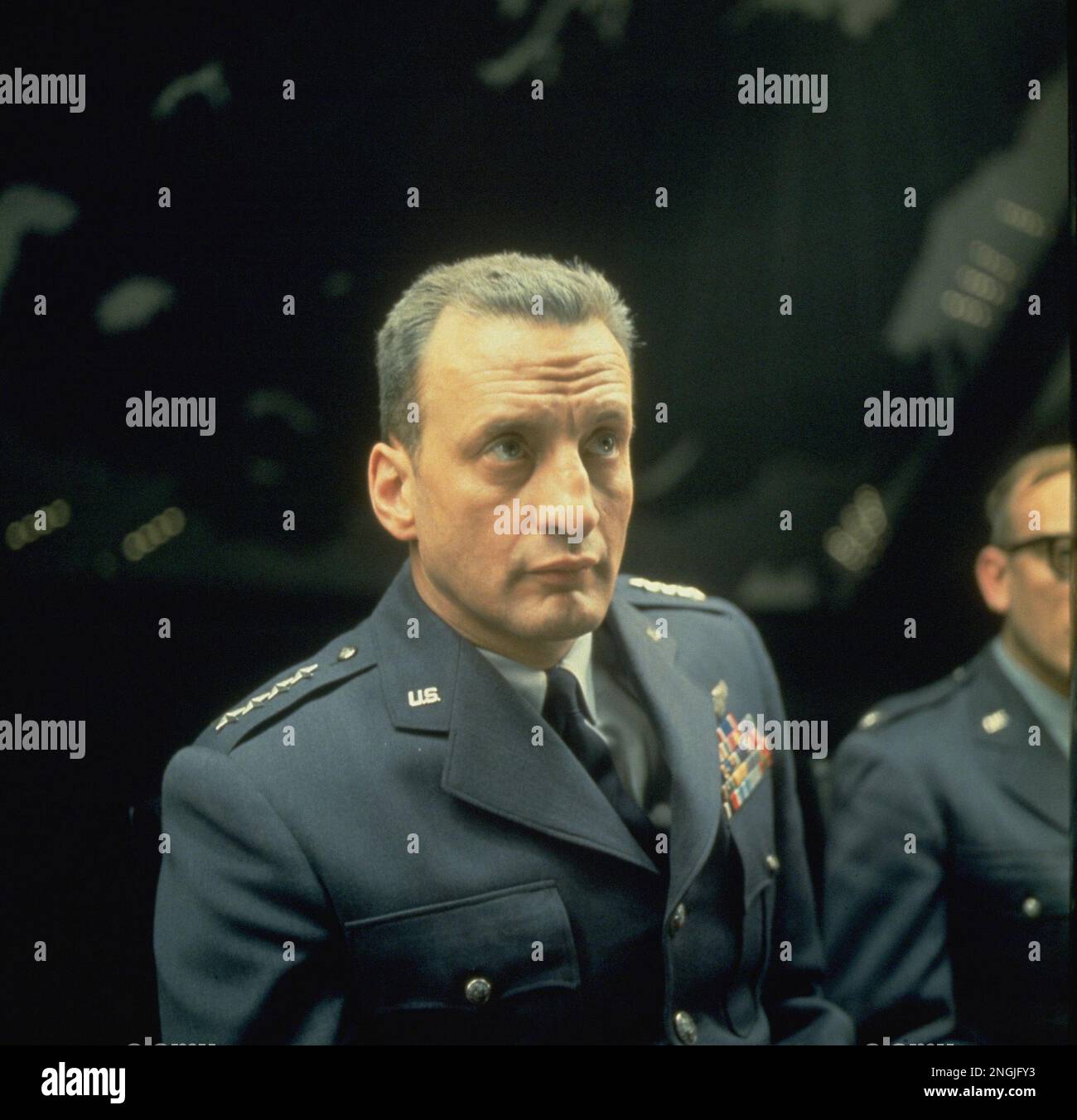 Actor George C. Scott is shown in an Air Force uniform during the the ...
