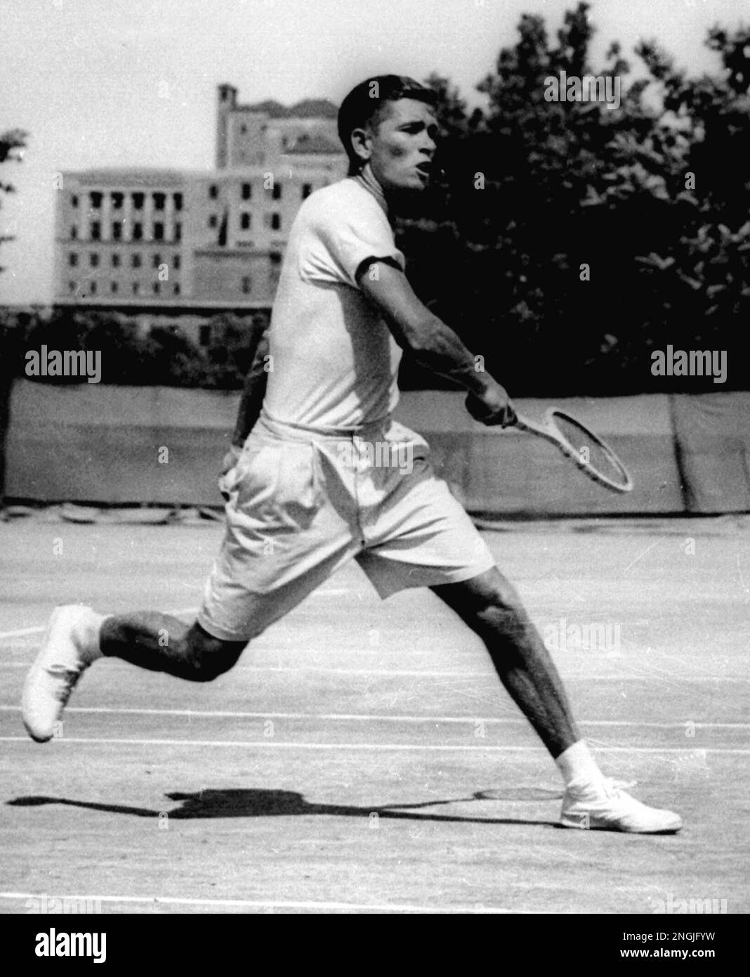 Tennis player Bill Talbert is shown in action in this 1942 photo. (AP ...