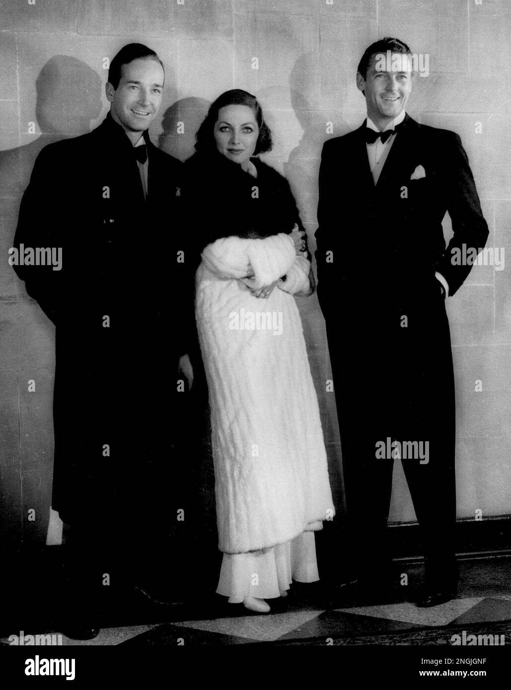 A Jan. 1, 1933 photo of Hollywood screen stars David Manners, left ...