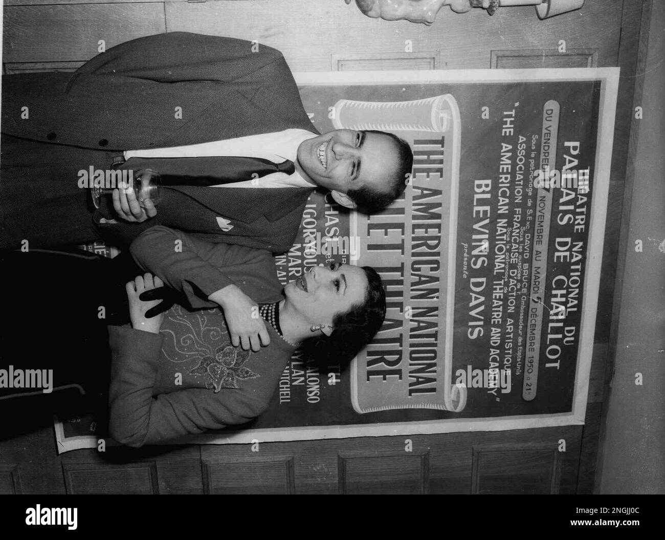 Choreographer Jerome Robbins, left, appears with Norma Kay, premiere ...