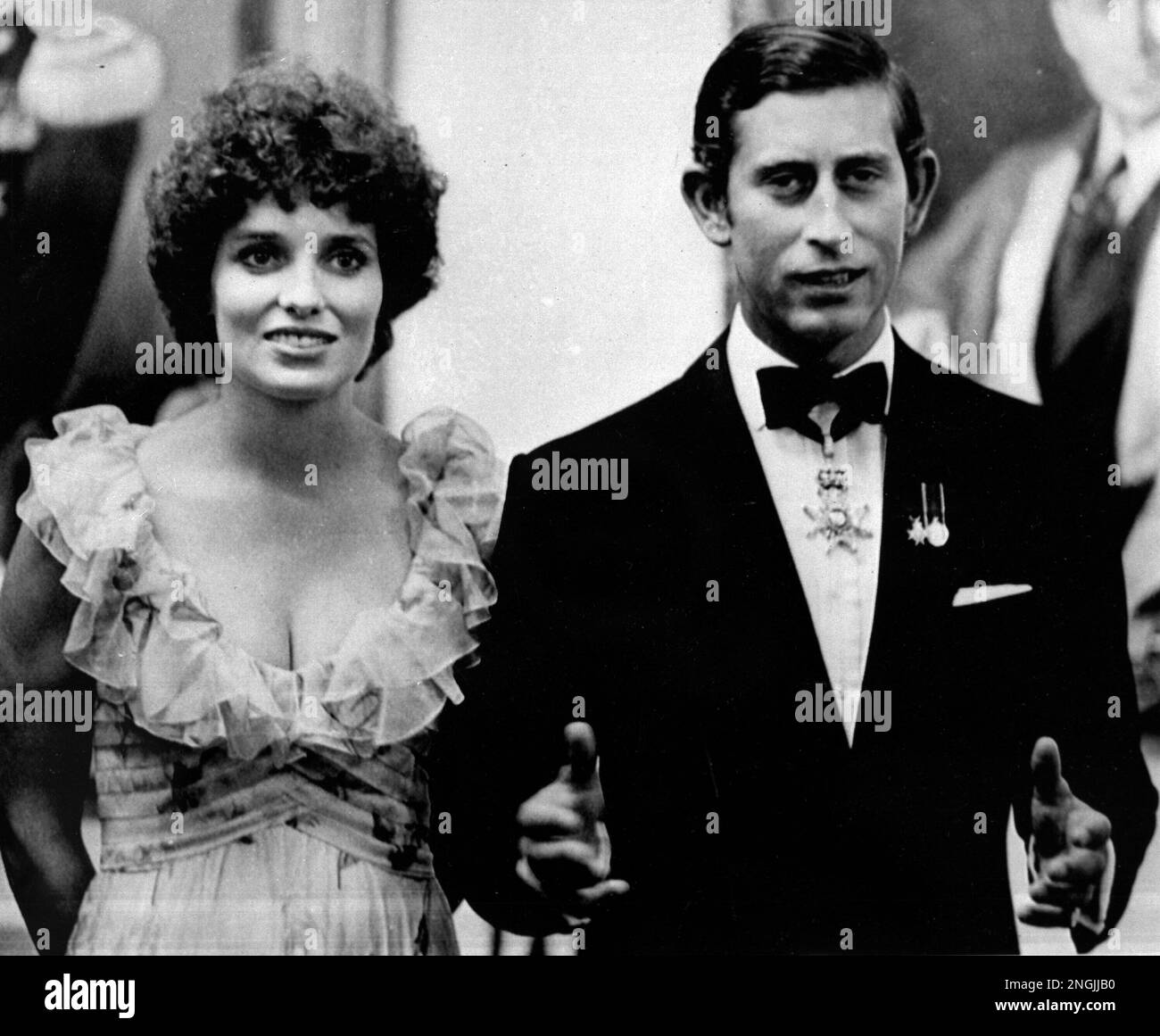 Britians' Prince Charles and Margaret Trudeau, wife of Canadian Prime ...