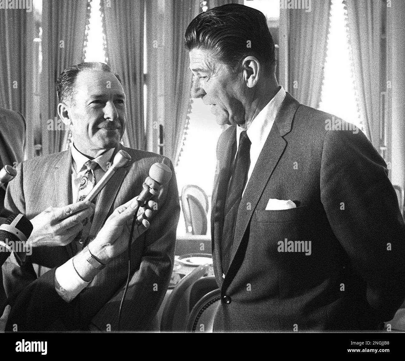 Los Angeles Mayor Sam Yorty, left, and candidate for governor of ...