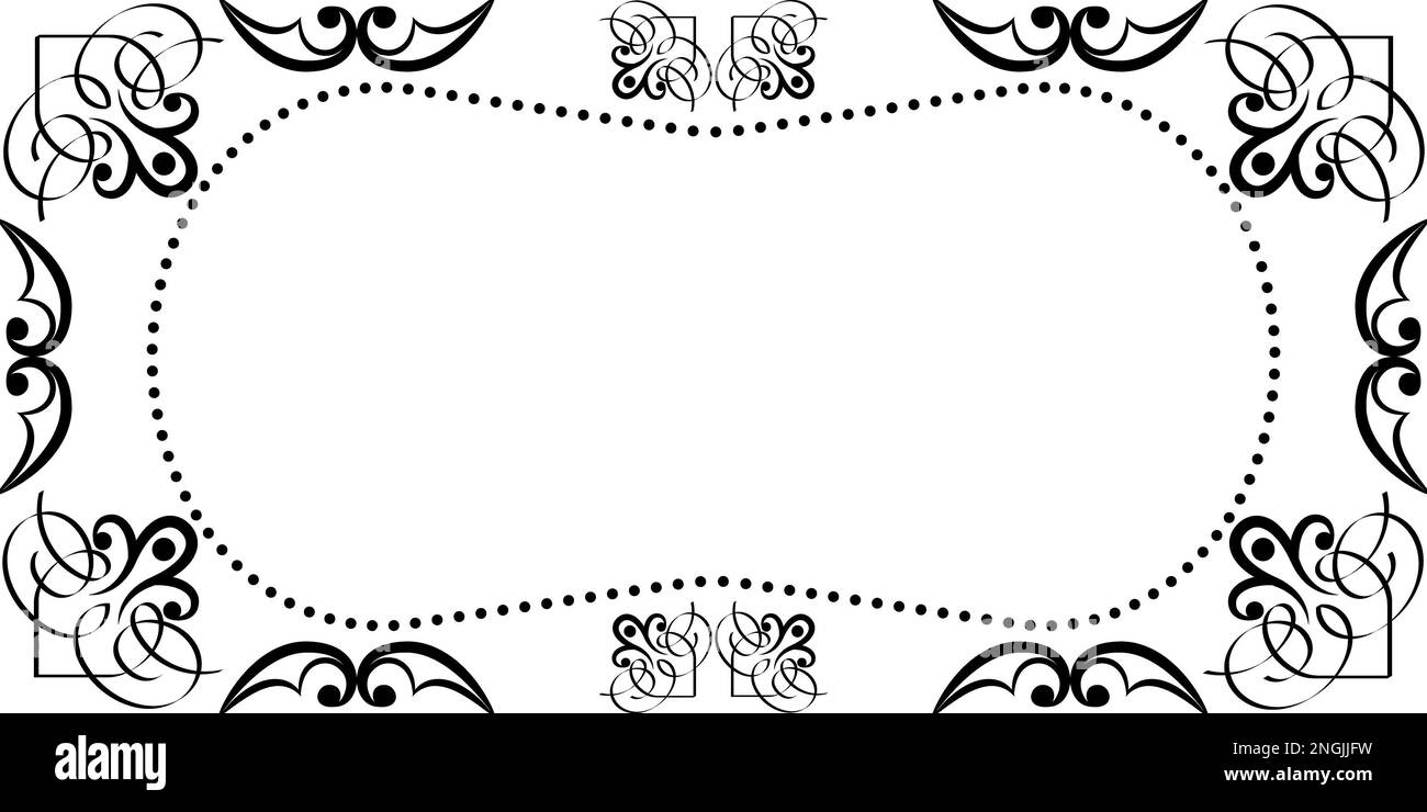 Decorative Text Box Borders Black