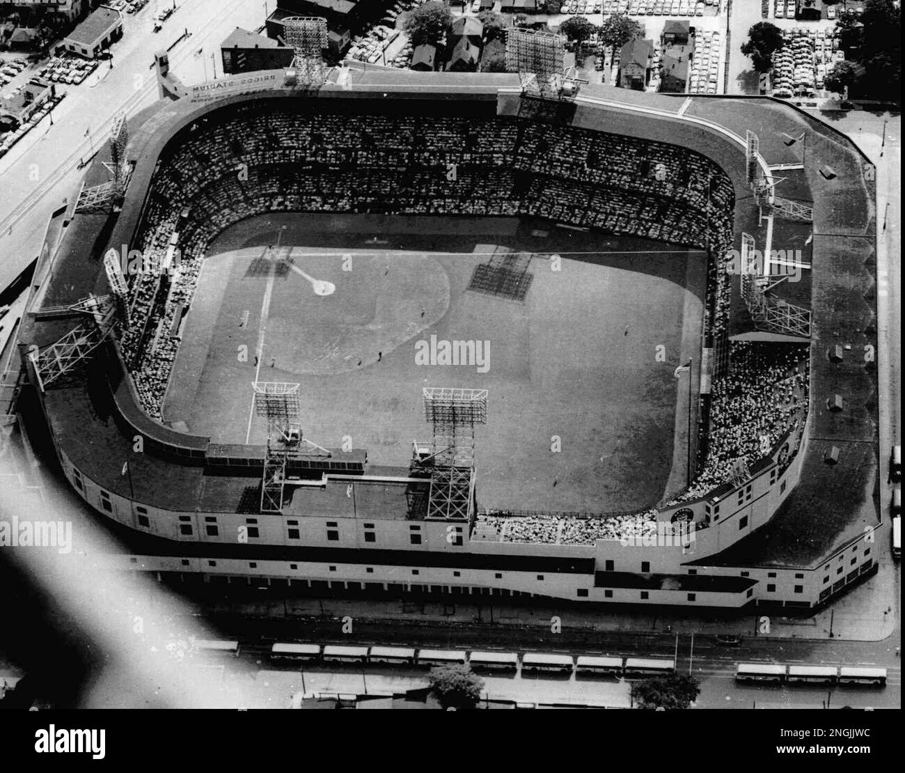 This is a July 6, 1951 photo of Briggs Stadium in Detroit, Mich. The ...