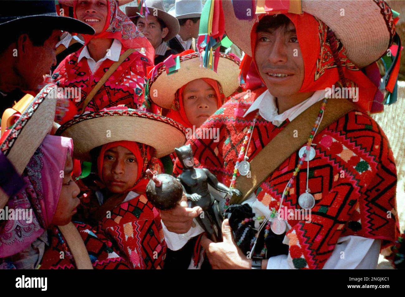 Tzeltal Maya Indians celebrate Carnival Sunday, Feb. 22, 1998, in ...