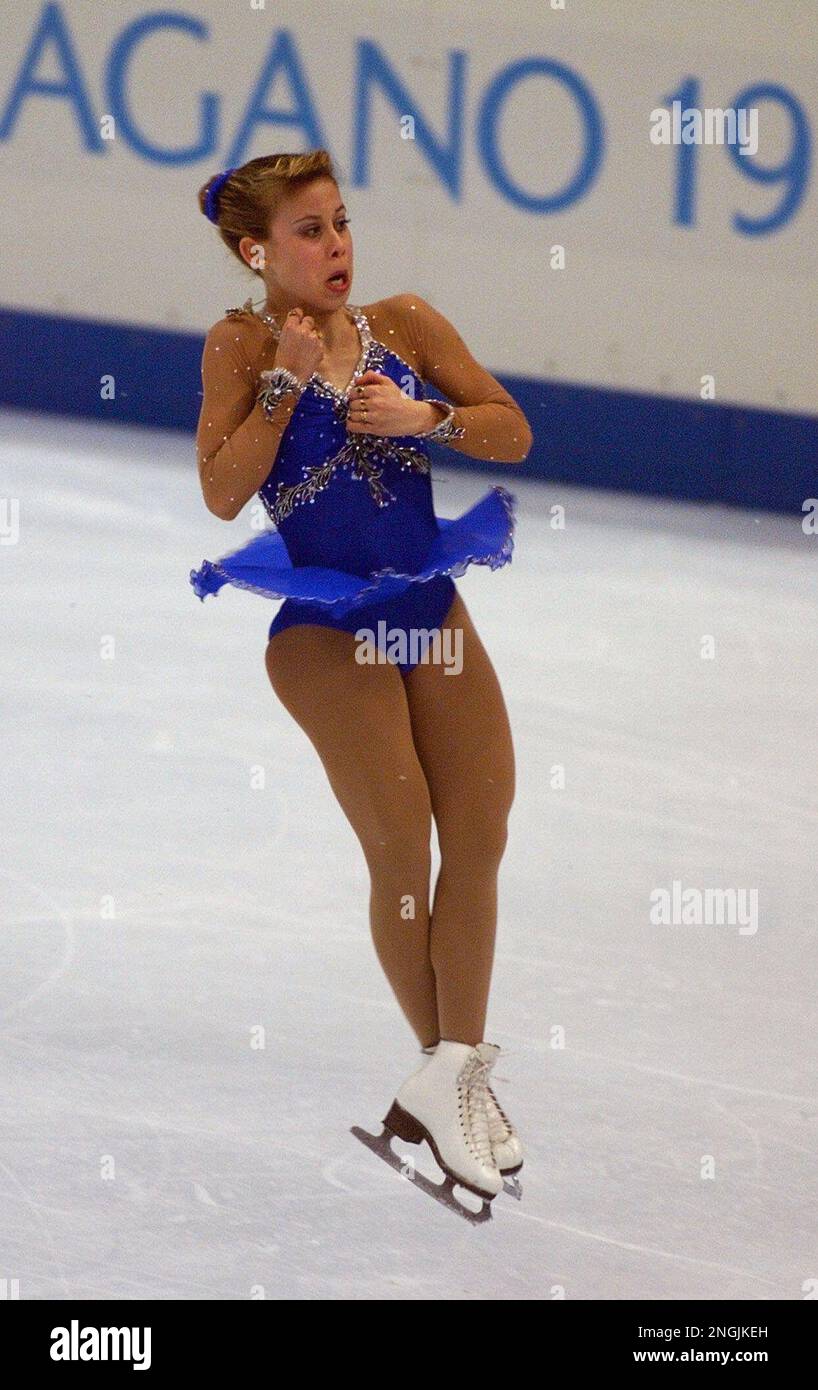 USA's Tara Lipinski performs her routine during the ladies free skating ...