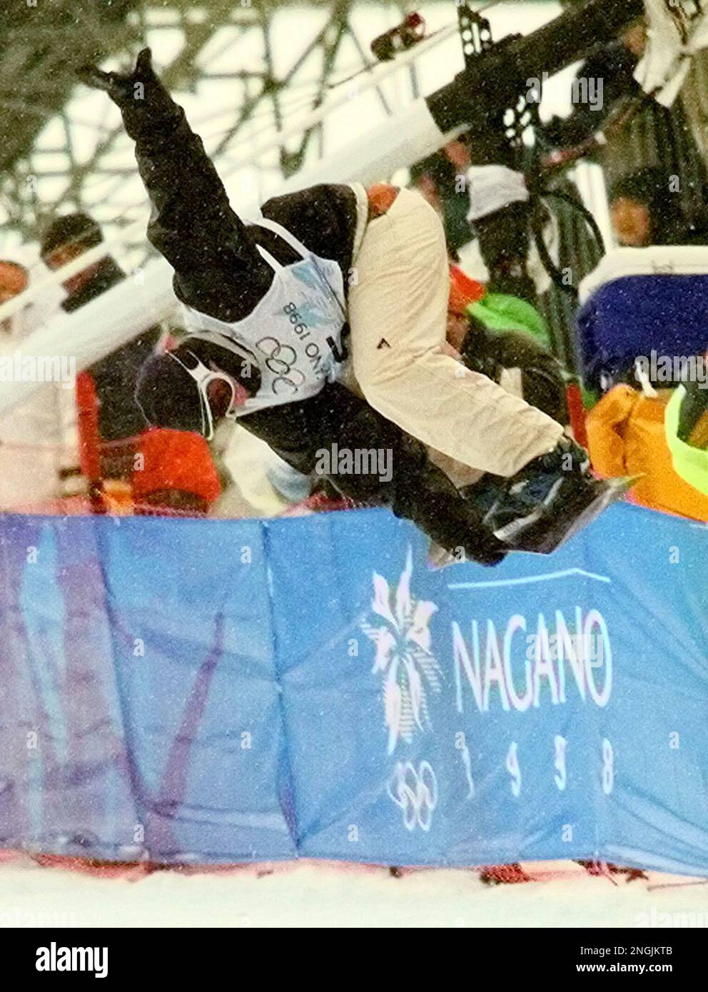 Nicola Thost of Germany performs a trick on her way to winning the gold ...