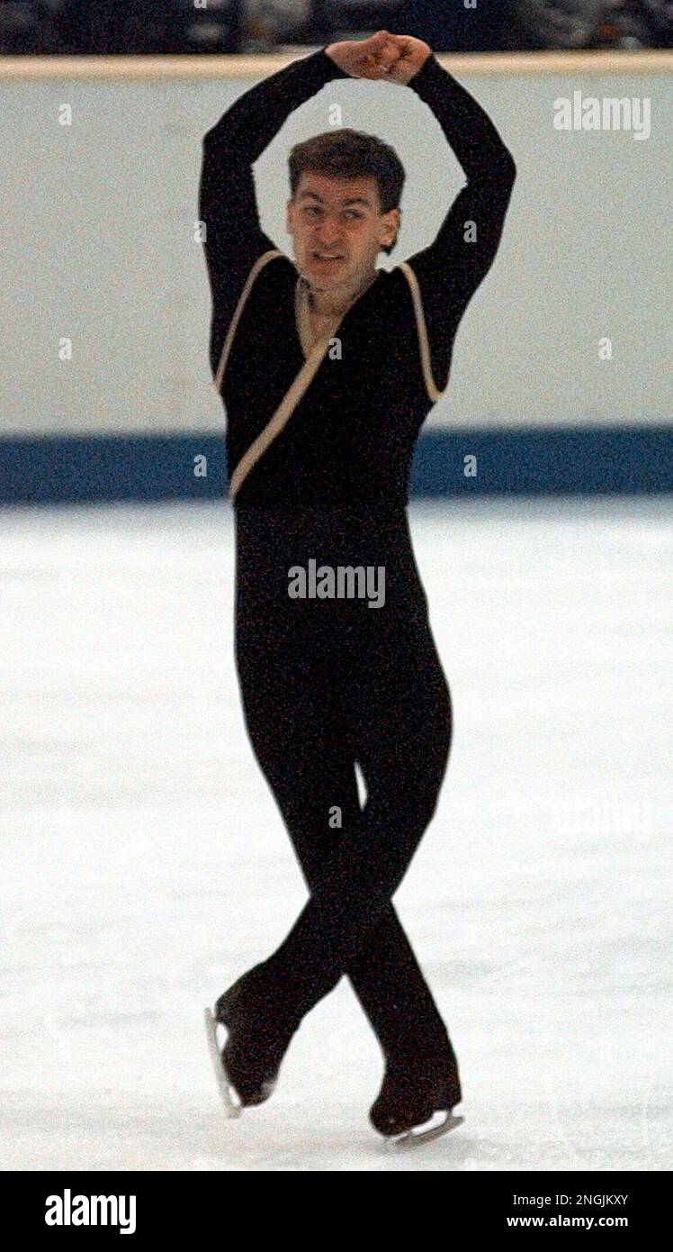 Canada's Elvis Stojko performs during his short program at White Ring ...
