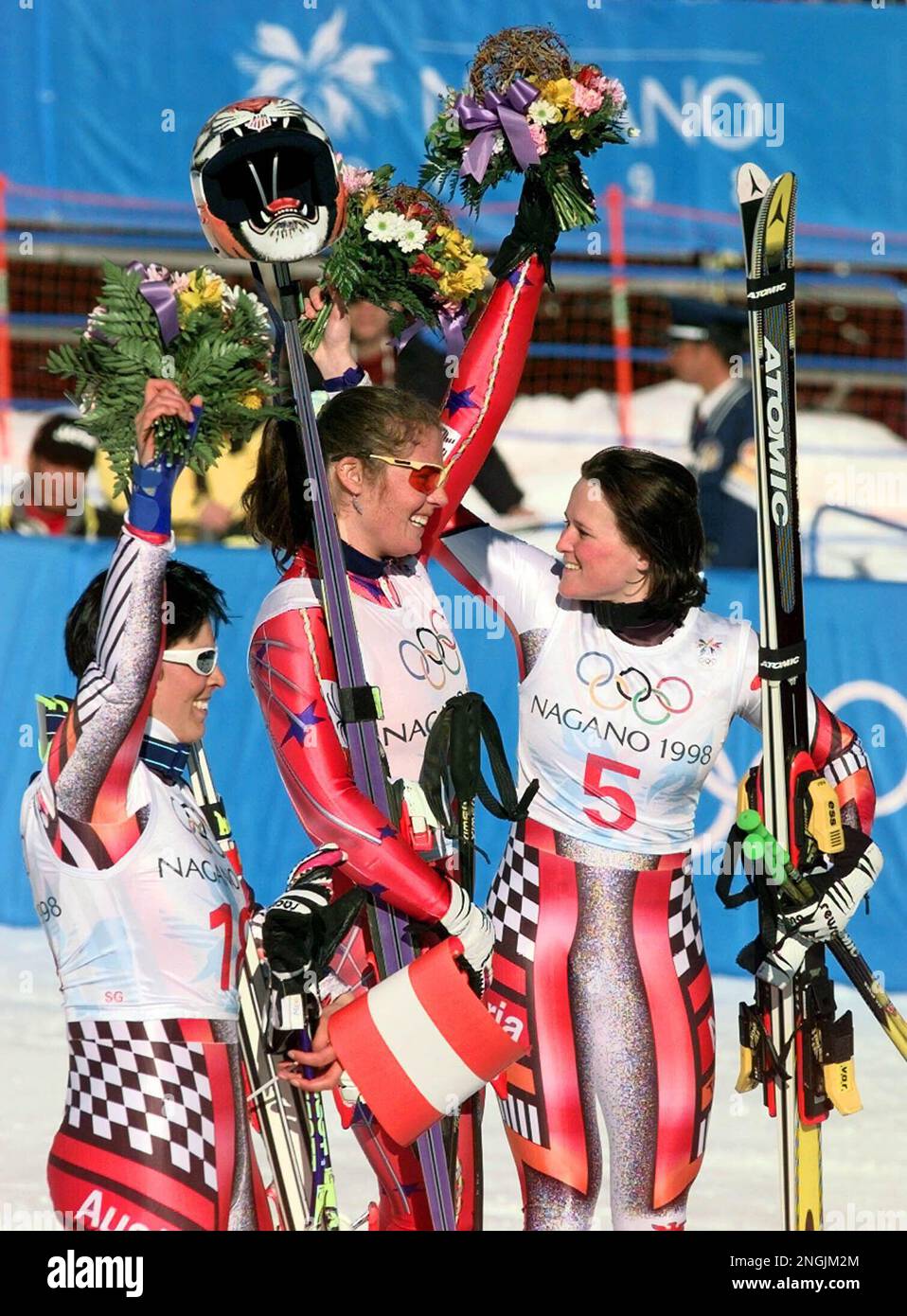 Michaela Dorfmeister of Austria, silver, Picabo Street of Sun Valley ...