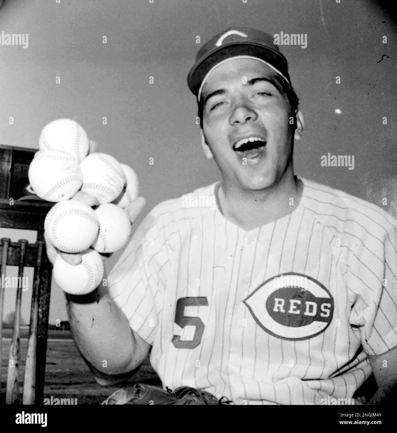 Cincinnati Reds' catcher Johnny Bench, seen here in spring training ...