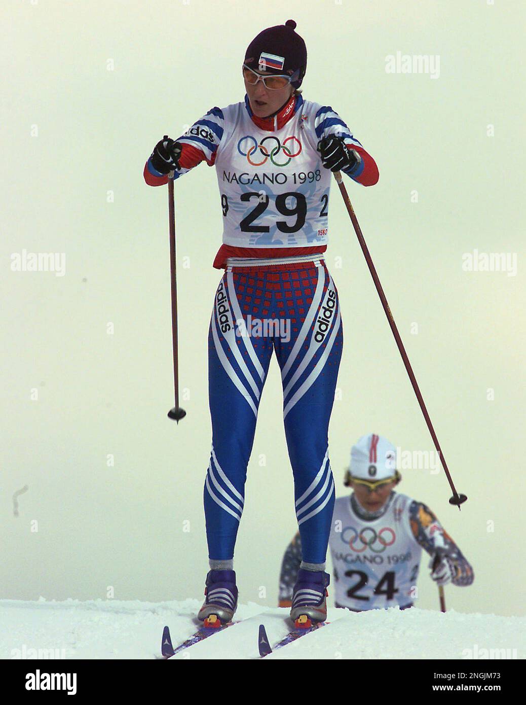 Russia's Olga Danilova in action to win the 15 km Classical Cross ...