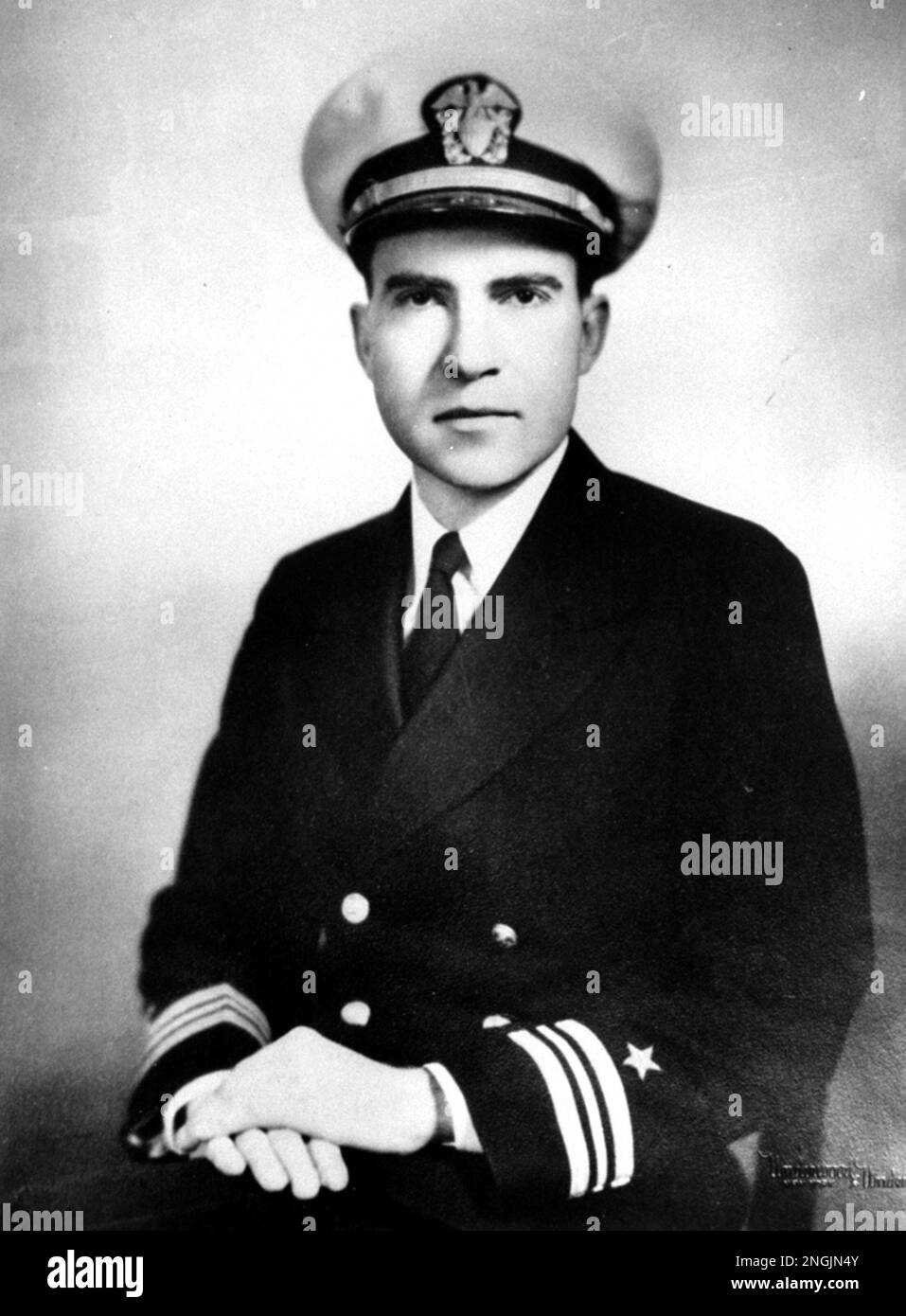 This picture shows Vice President Richard Nixon as a World War II ...