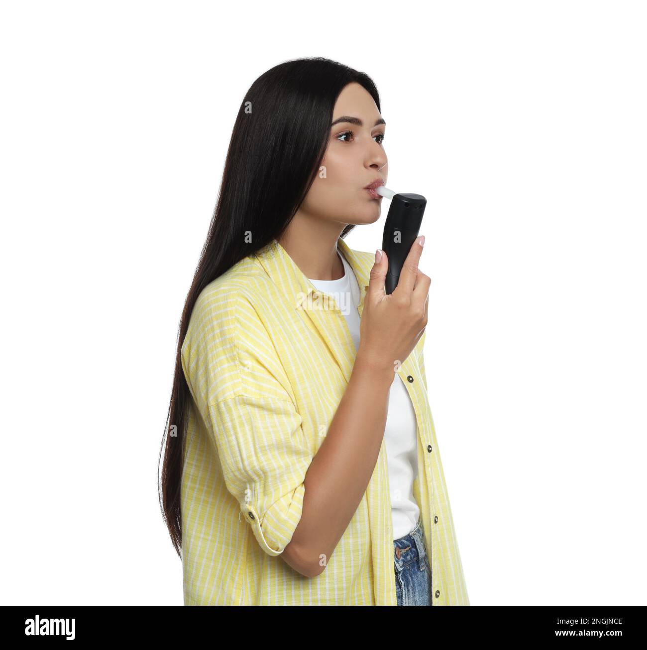 Breathe test alcohol female hi-res stock photography and images - Alamy