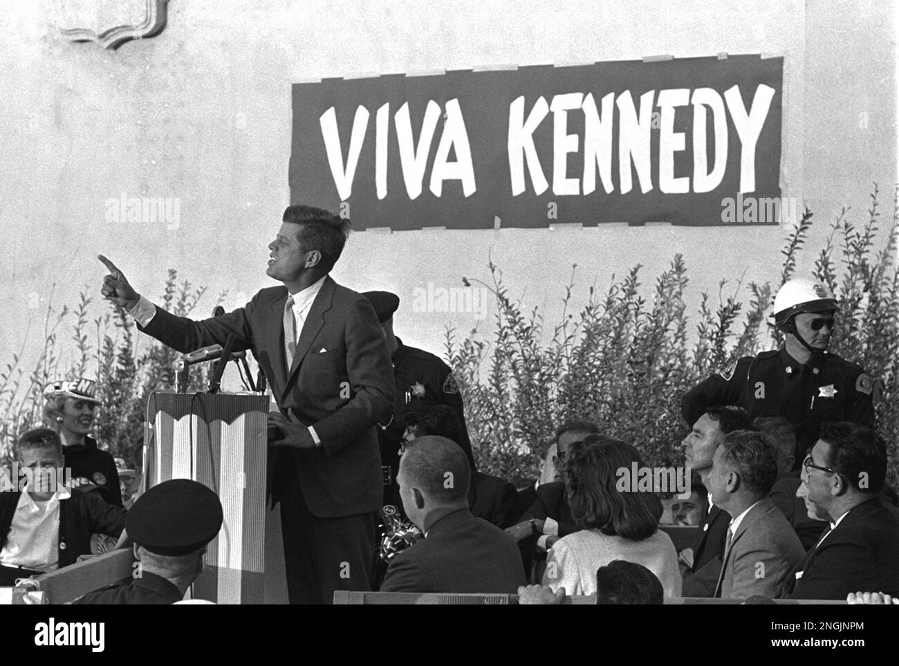 Sen. John Kennedy gestures as he emphasizes a point during his address ...