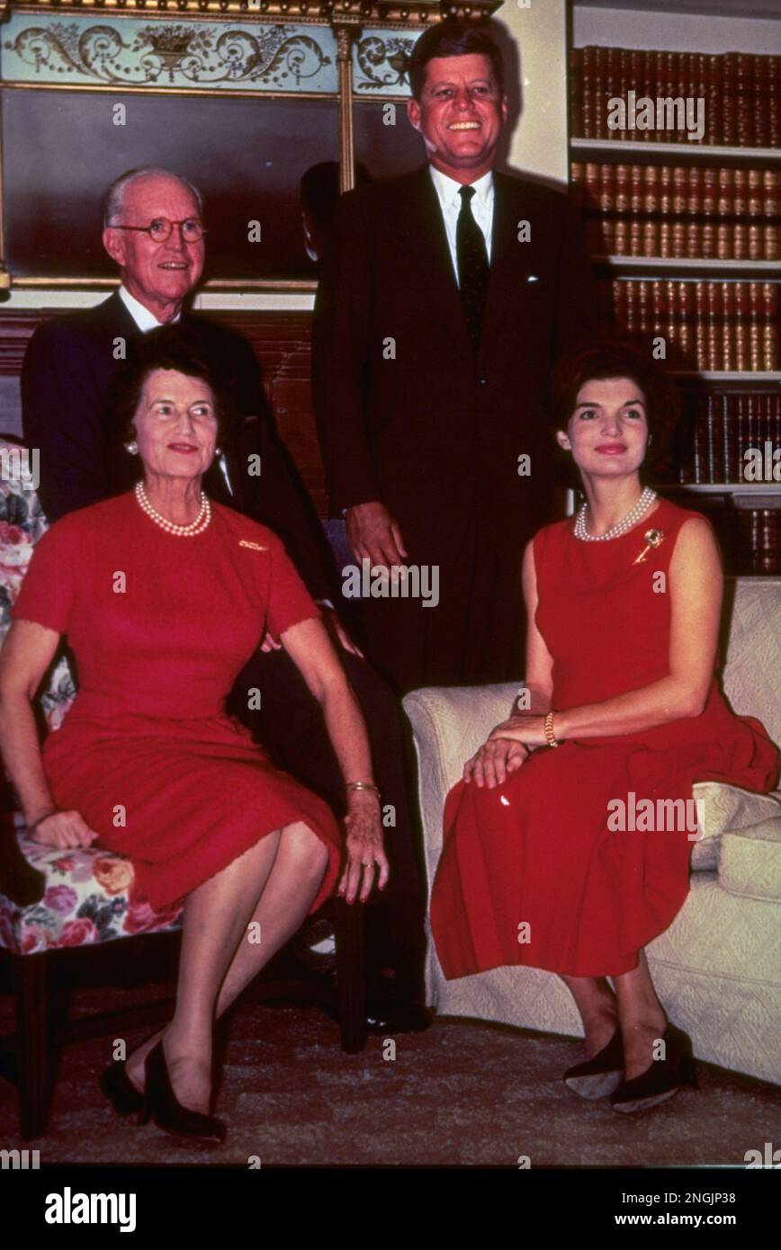 President-elect John F. Kennedy is shown with his wife Jacqueline, and ...