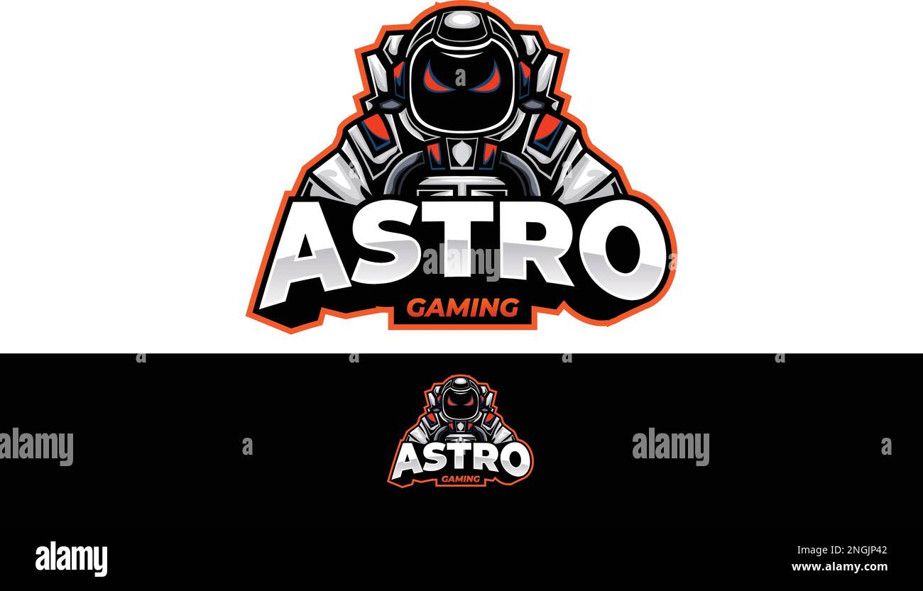 astronaut mascot logo design vector with modern illustration concept ...