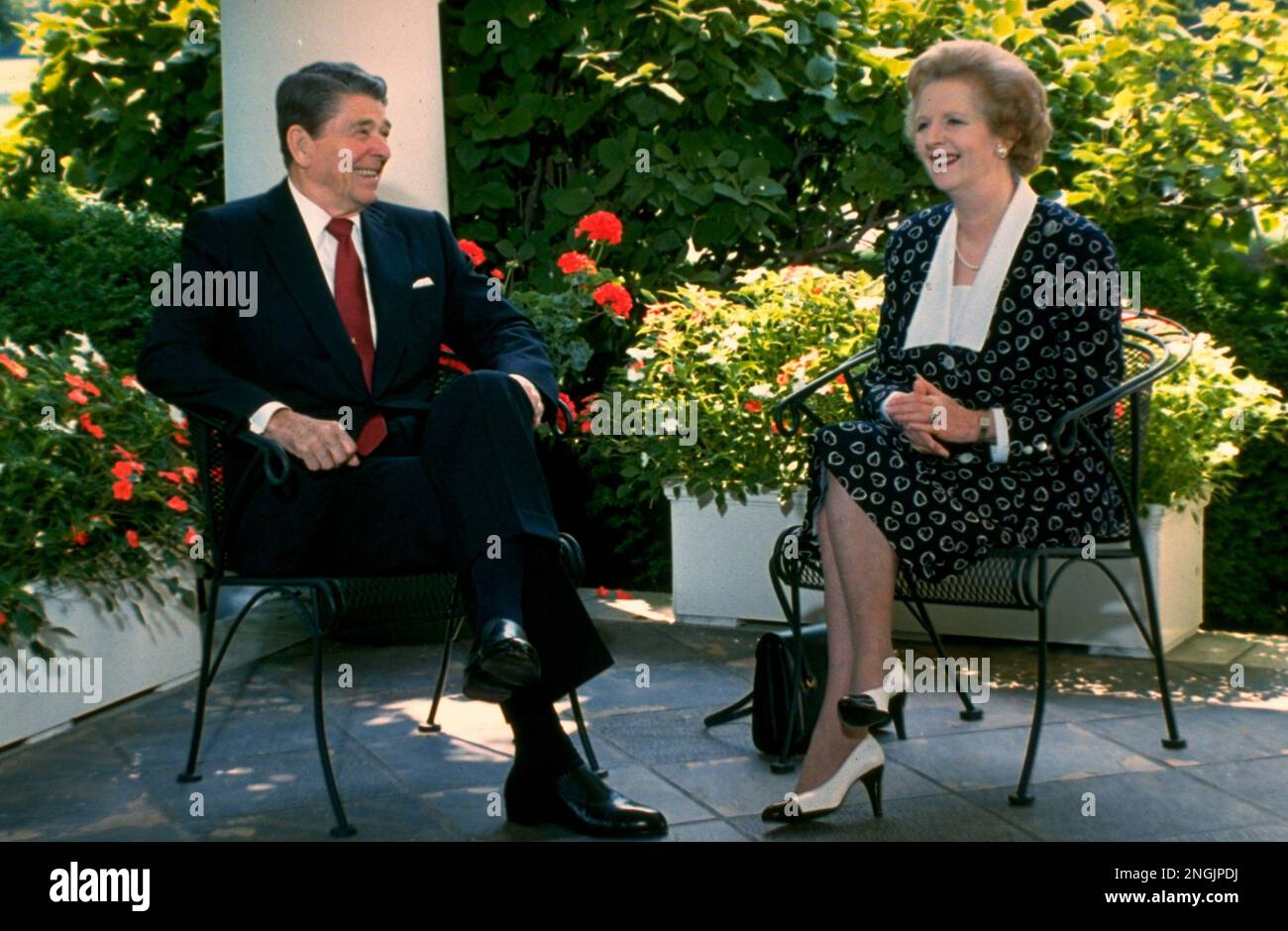 President Ronald Reagan and British Prime Minister Margaret Thatcher ...