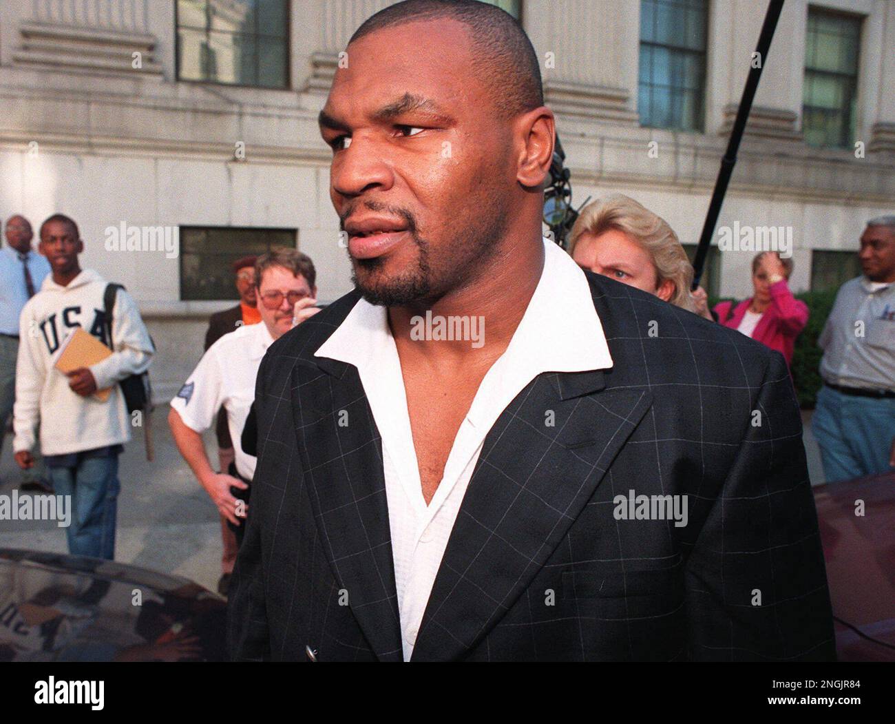 Heavyweight boxer Mike Tyson leaves Manhattan's State Supreme Court ...