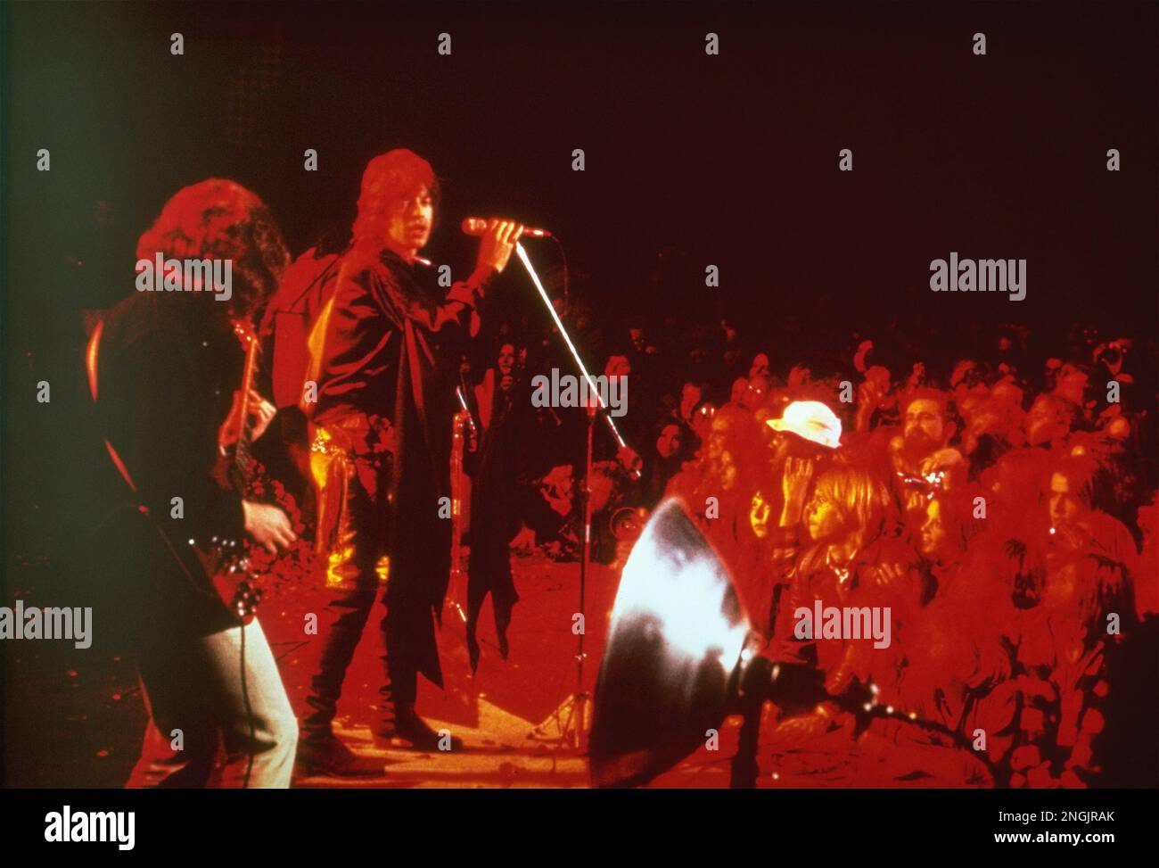 This is the infamous "Gimme Shelter" rock concert featuring the Rolling ...