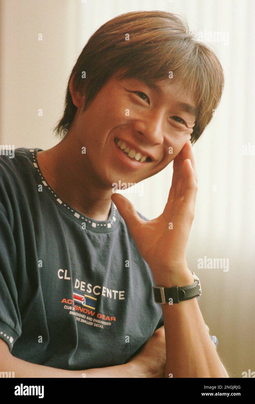 TO GO WITH YURI KAGEYAMA'S JAPAN OLYMPICS OGIWARA STORY--Kenji Ogiwara ...