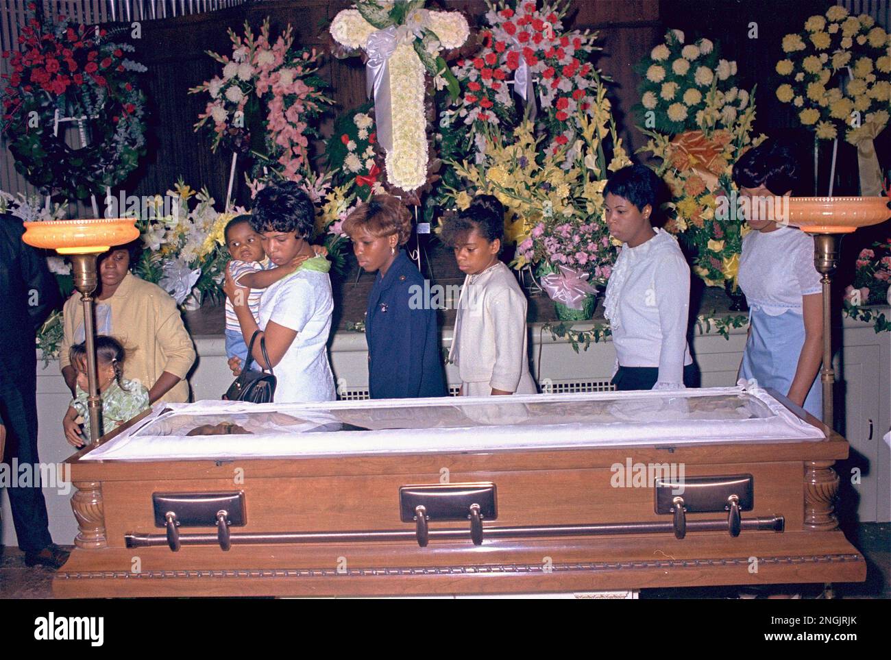 Mourners in Sisters Chapel at Spelman College in Atlanta, Ga., Sunday ...