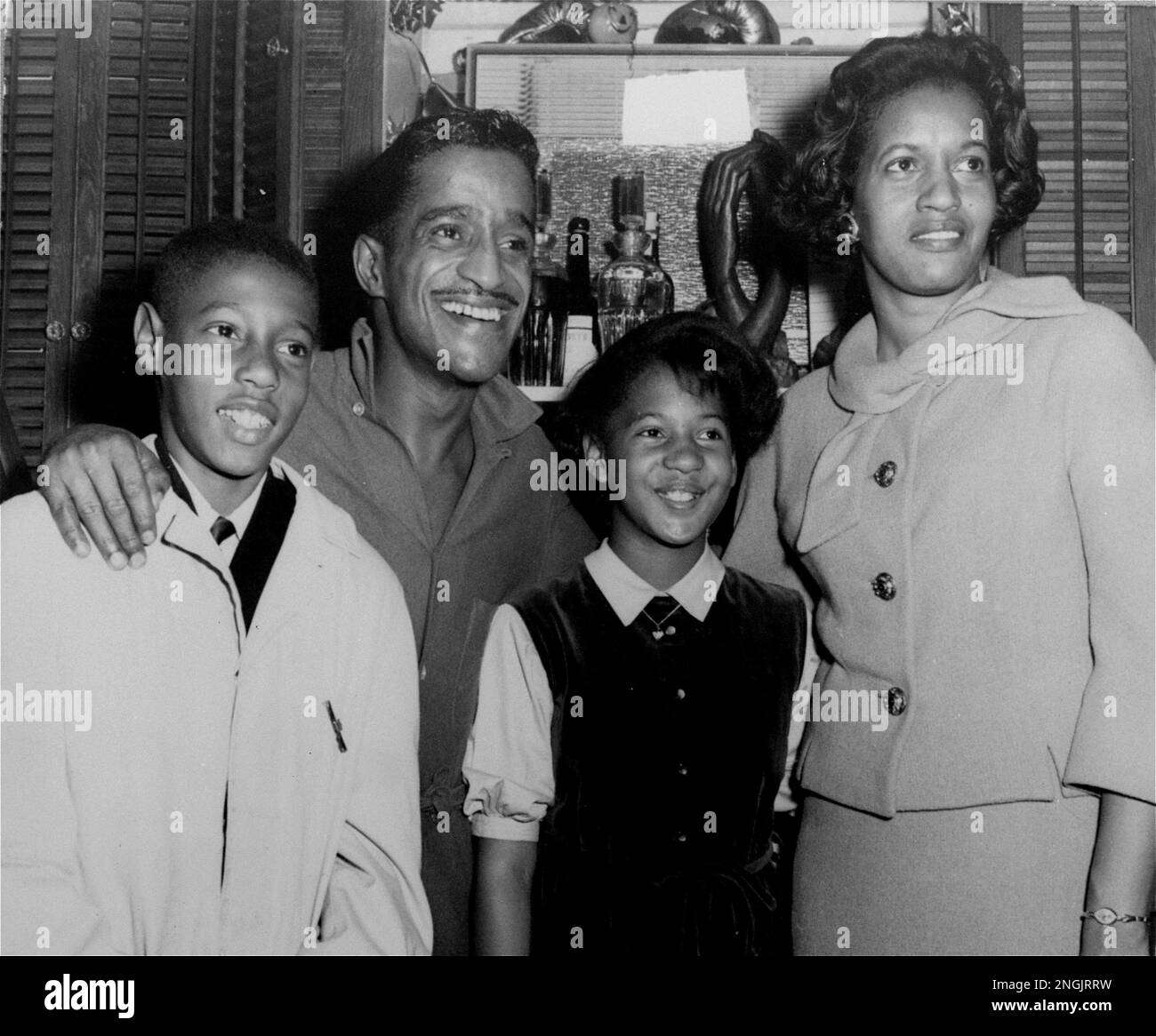 Entertainer and civil rights activist Sammy Davis, Mrs. Medgar Evers ...