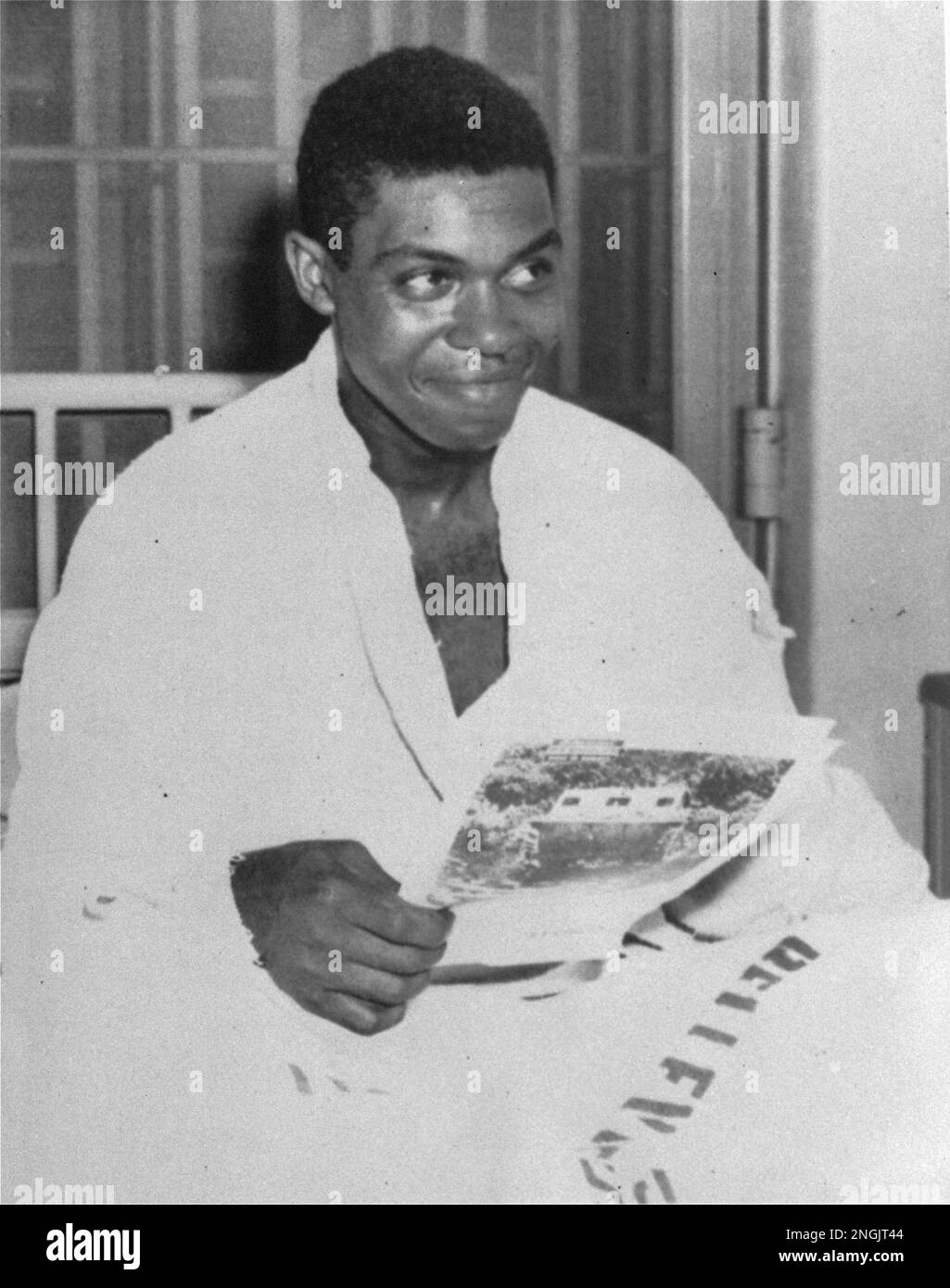 Private Robert Bandy, 26-year-old military policeman, smiles in the ...