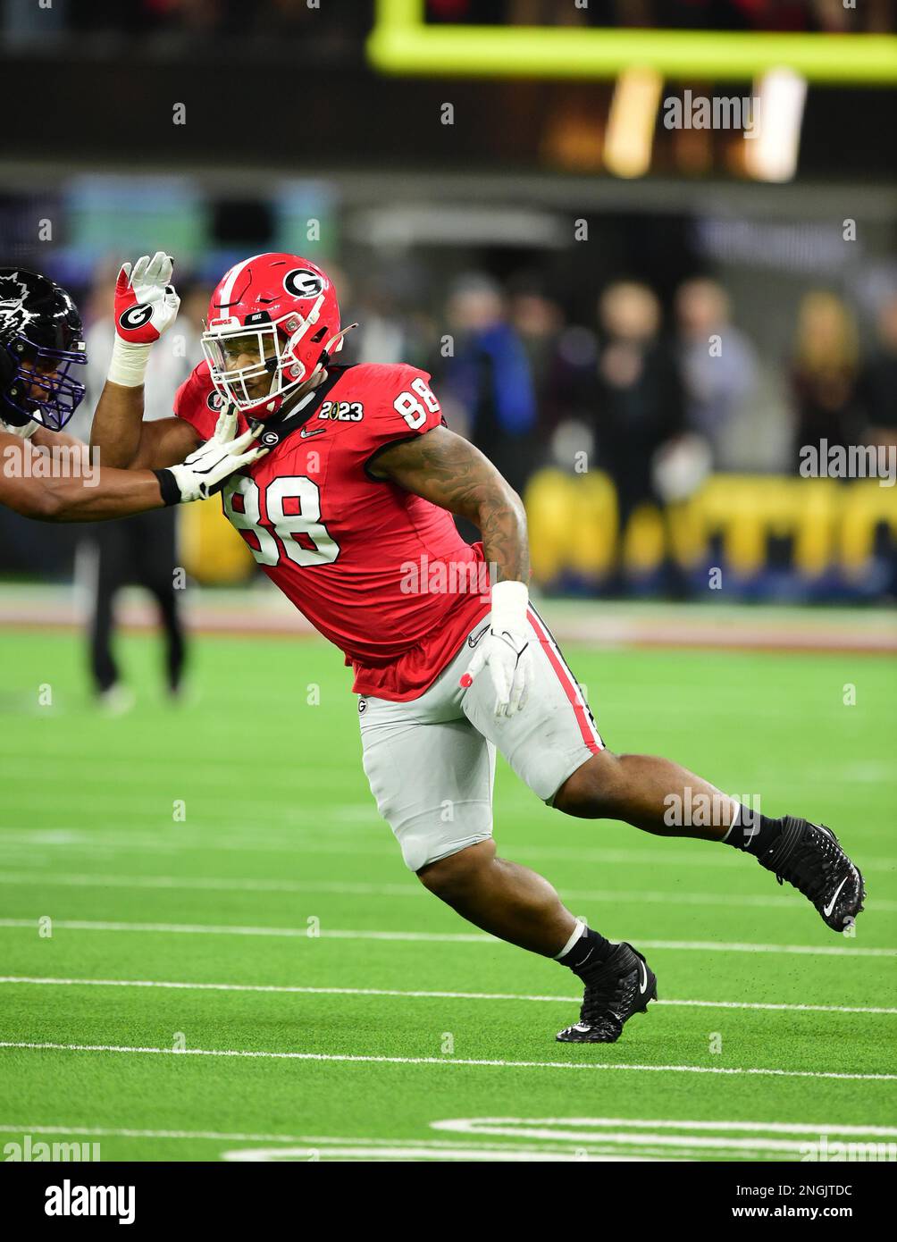 (FILE PHOTOS).former Georgia Bulldogs defensive tackle (88) Jalen Carter is projected to go in ...