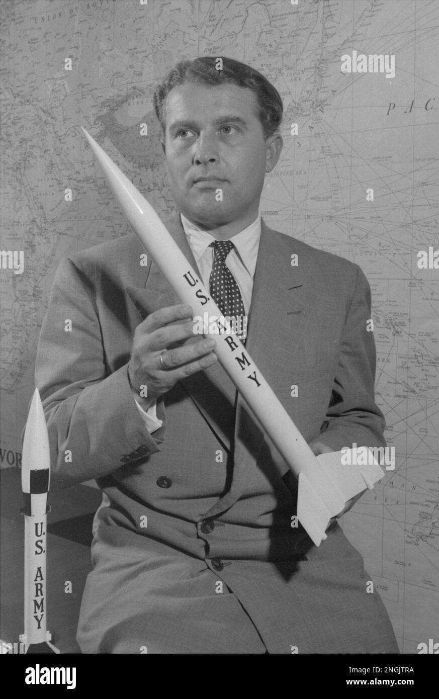 German rocket expert Wernher von Braun is shown at the Pentagon in ...