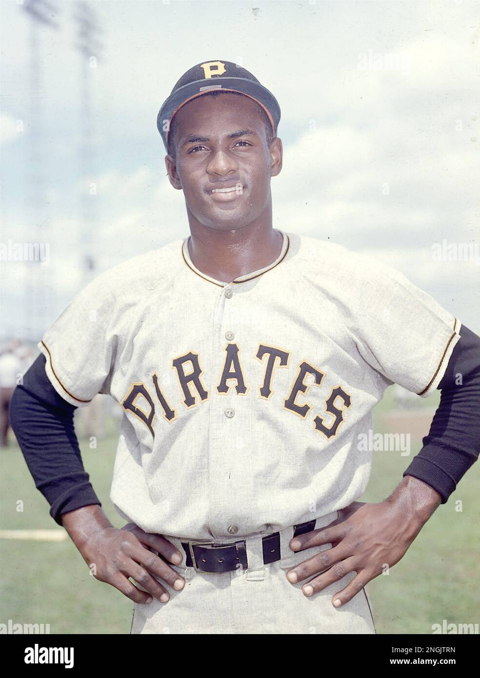 Roberto Clemente, Pittsburgh Pirates outfielder, shown in a posed ...