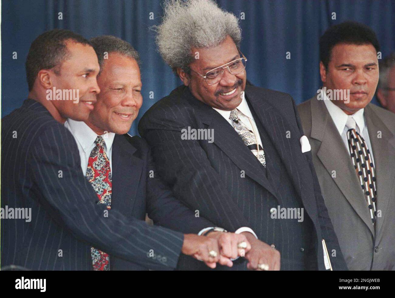 1997 International Boxing Hall of Fame inductees, from left, Sugar Ray ...
