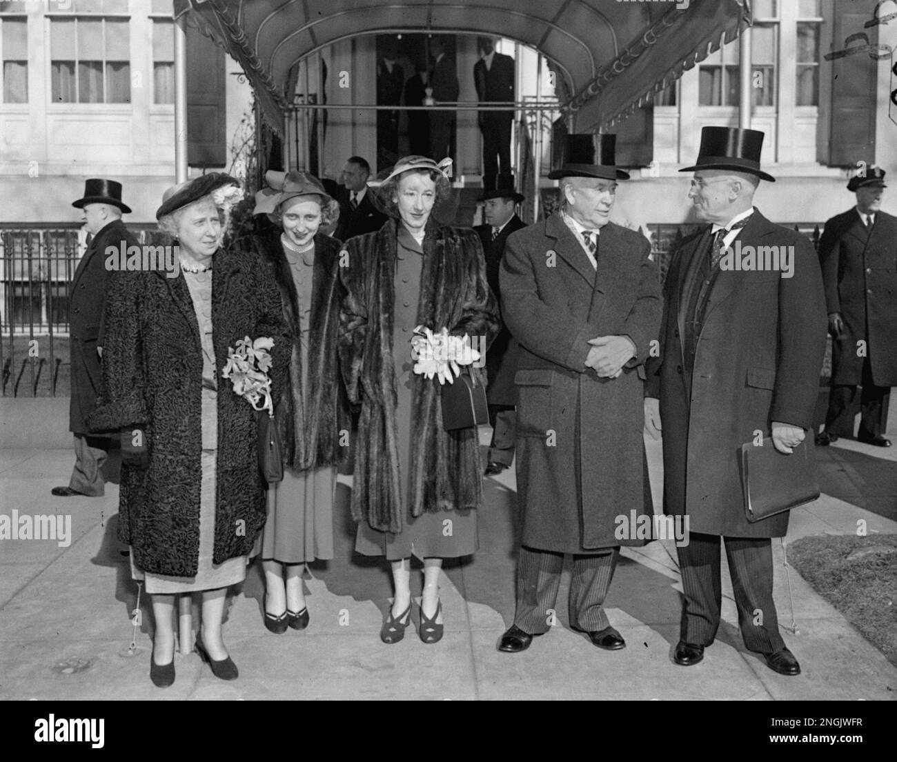 Leaving Blair House for inauguration oath-taking at the Capitol ...
