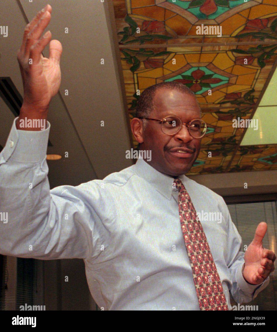 Herman Cain, former CEO of Godfather's Pizza, talks about his future as ...