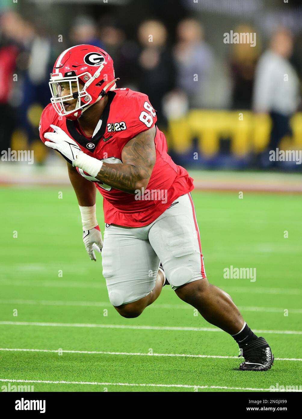 (FILE PHOTOS).former Georgia Bulldogs defensive tackle (88) Jalen Carter is projected to go in ...