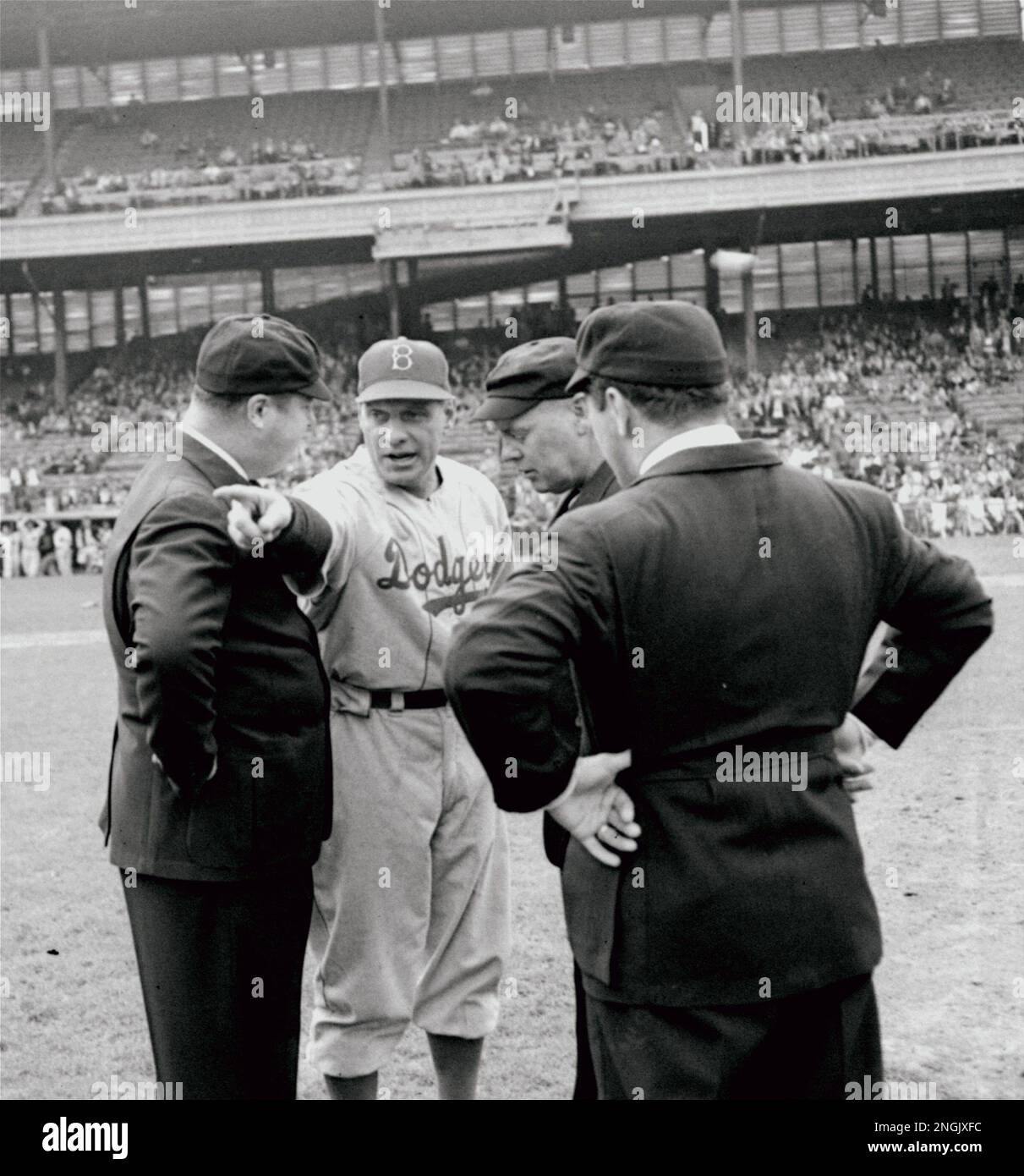 Leo Durocher, Brooklyn manager, May 9, 1946, registered a beef in the ...